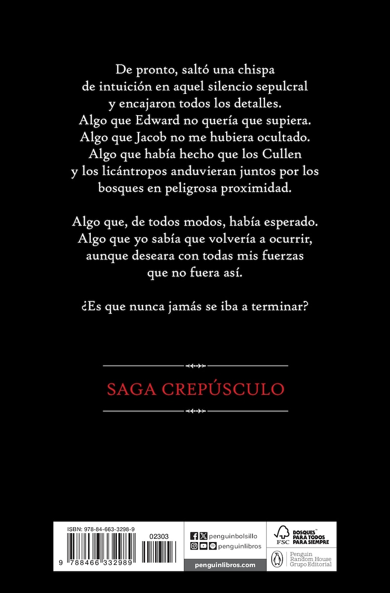 Eclipse (Saga Crepúsculo 3) · DEBOLSILLO · El Corte Inglés