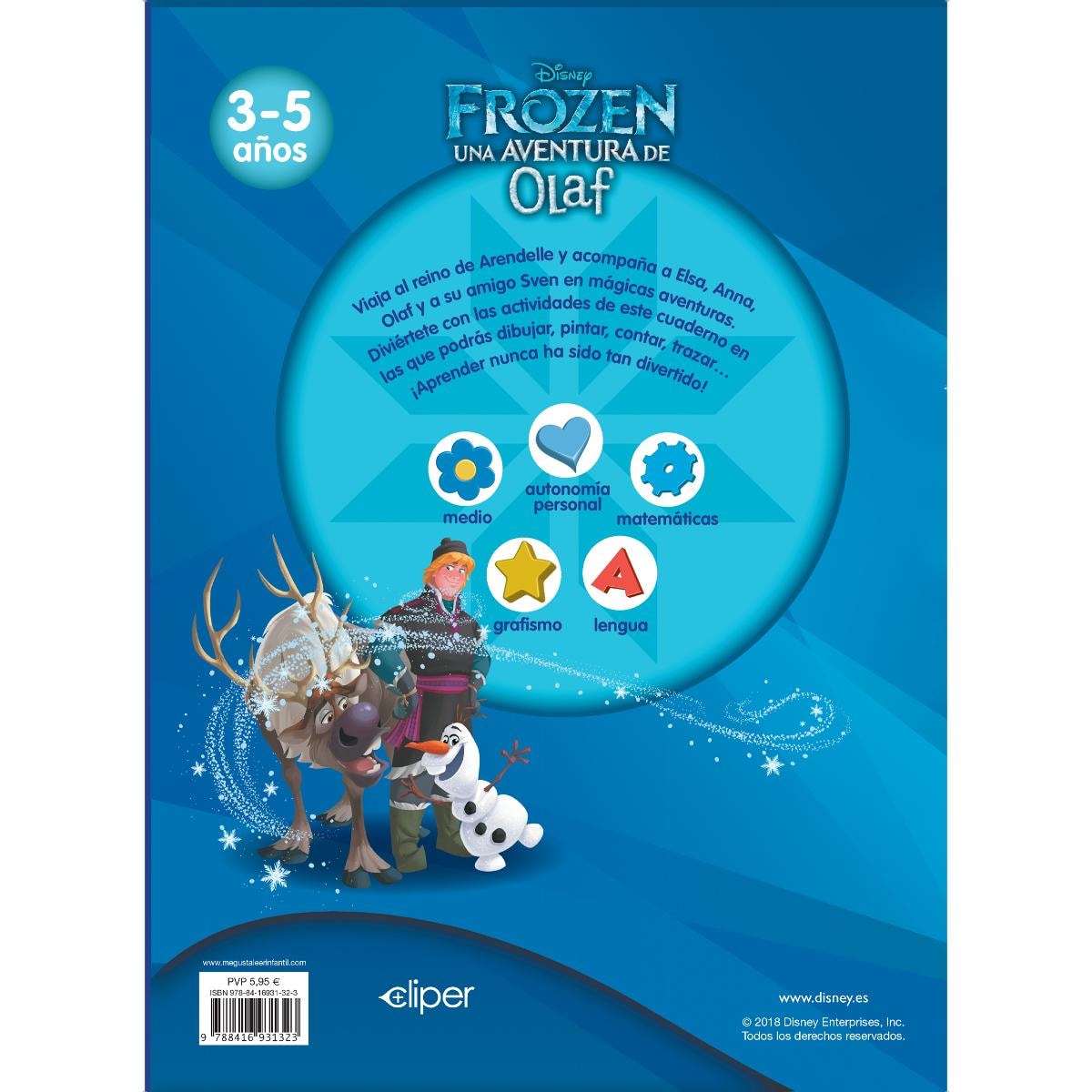Frozen. Una aventura de Olaf. Libro educativo con actividades (Disney ...