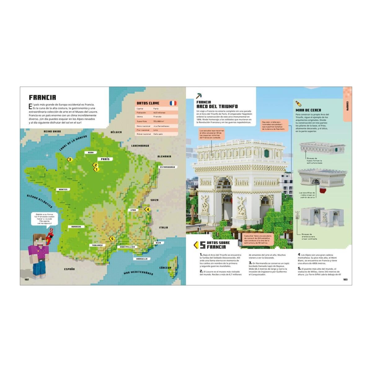 Minecraft Atlas del mundo: Crea el mundo real en Minecraft. Más de 60 ...