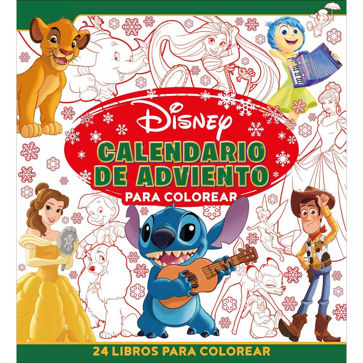 Disney. Calendario de Adviento para colorear: 24 libros para colorear ...