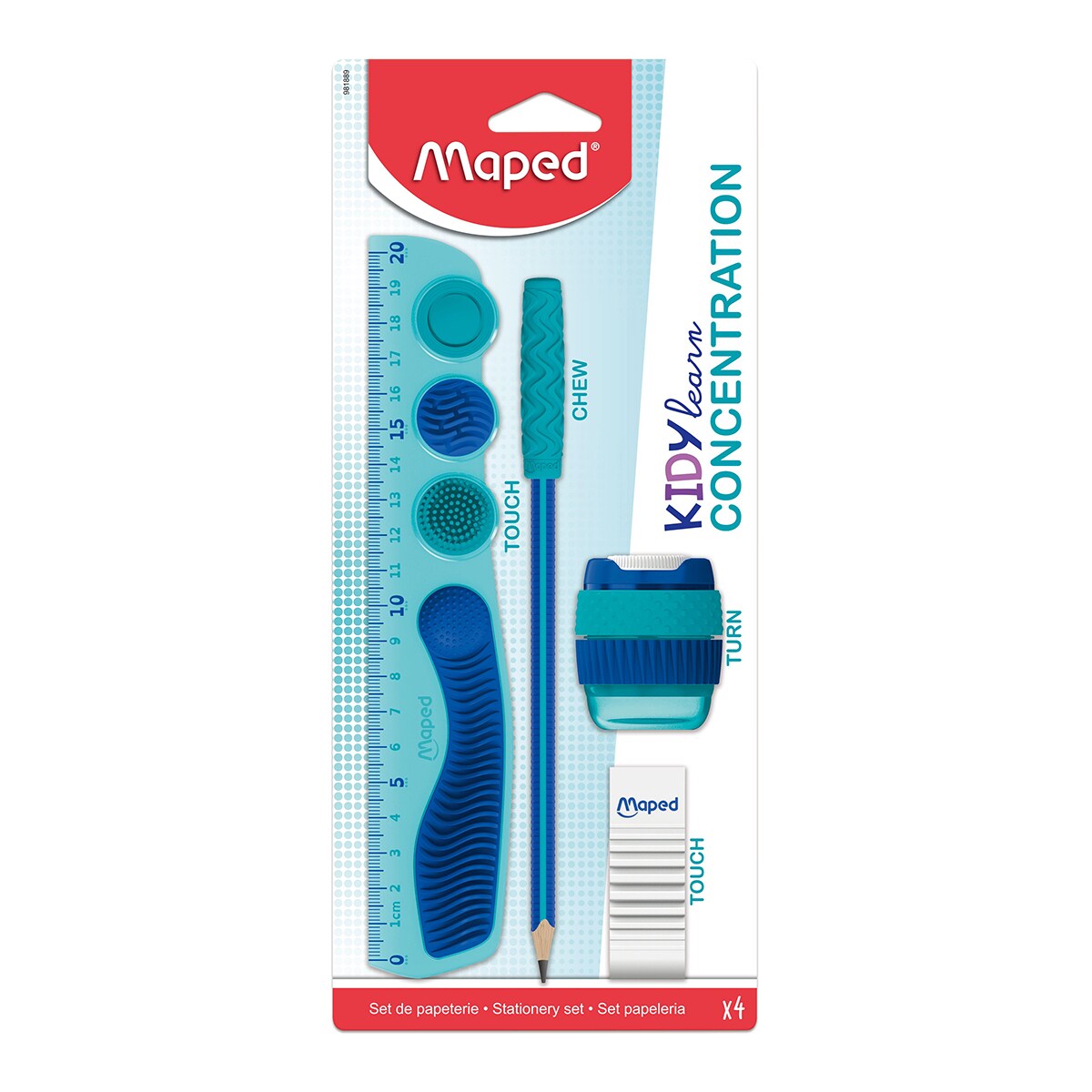 Kidy Learn concentración, set cuatro piezas, Maped, azúl. · Maped · El ...