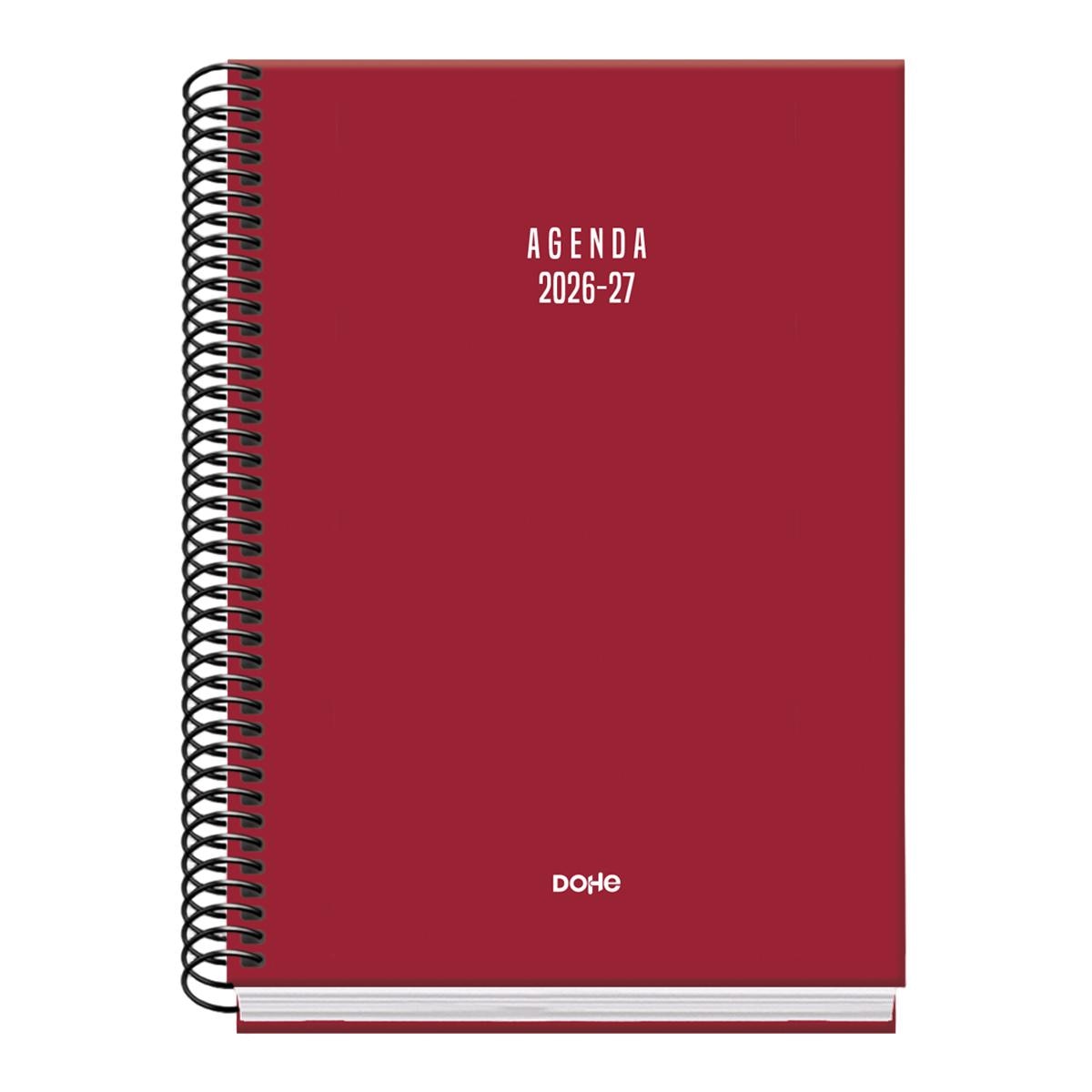 Agenda Académica BASIC A5 Vista por Semana COLOUR VIBES - Bordeaux ...