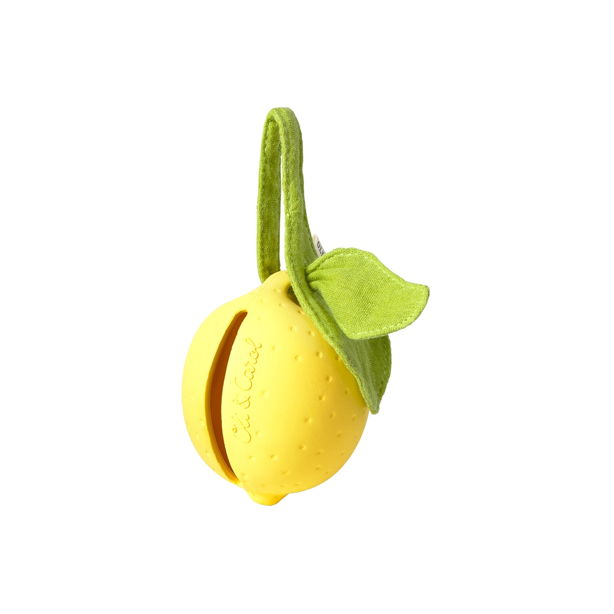 Portachupetes Oli&Carol caucho natural y algodón orgánico Amarillo · El ...