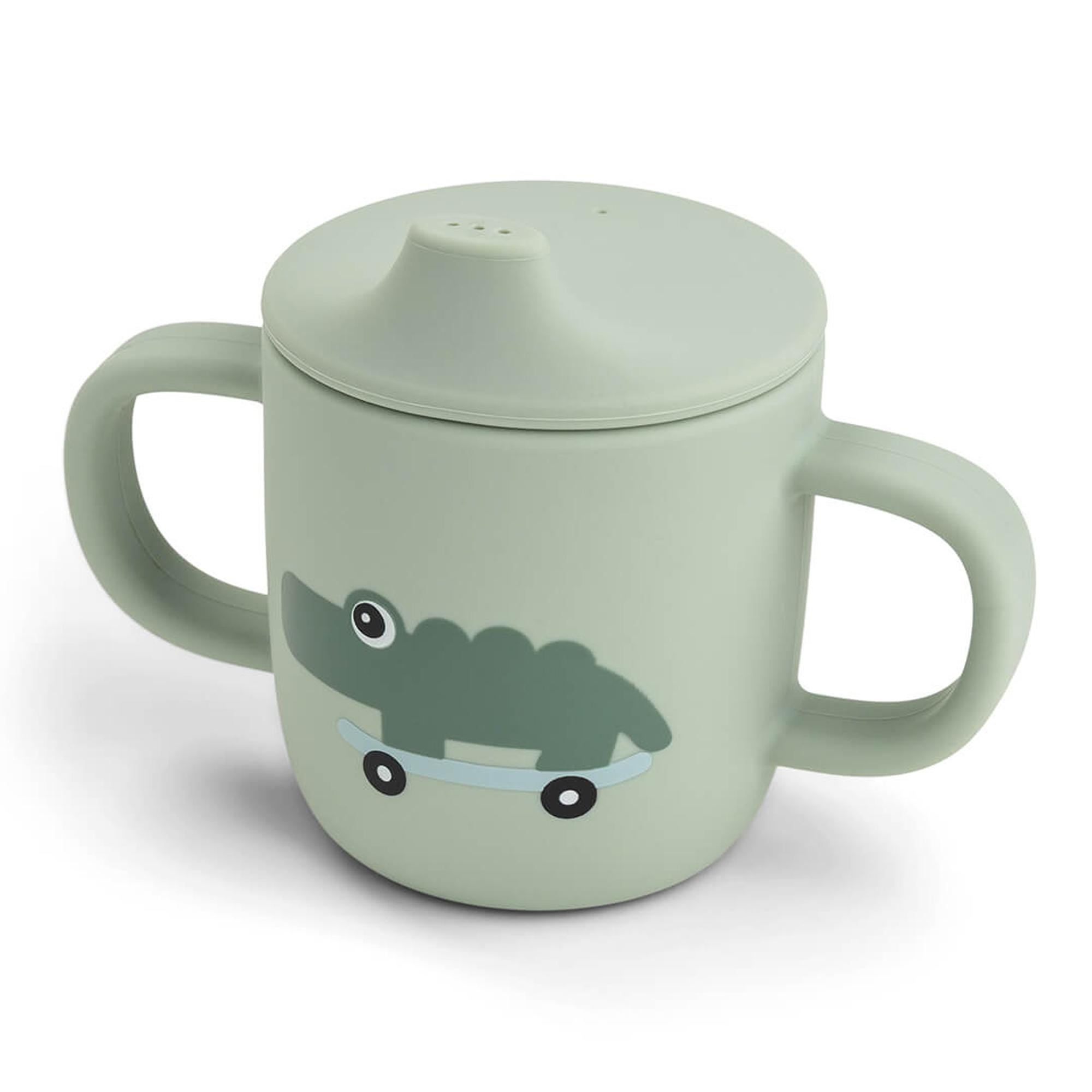 Taza de aprendizaje con asas y antideslizante Done by Deer silicona ...