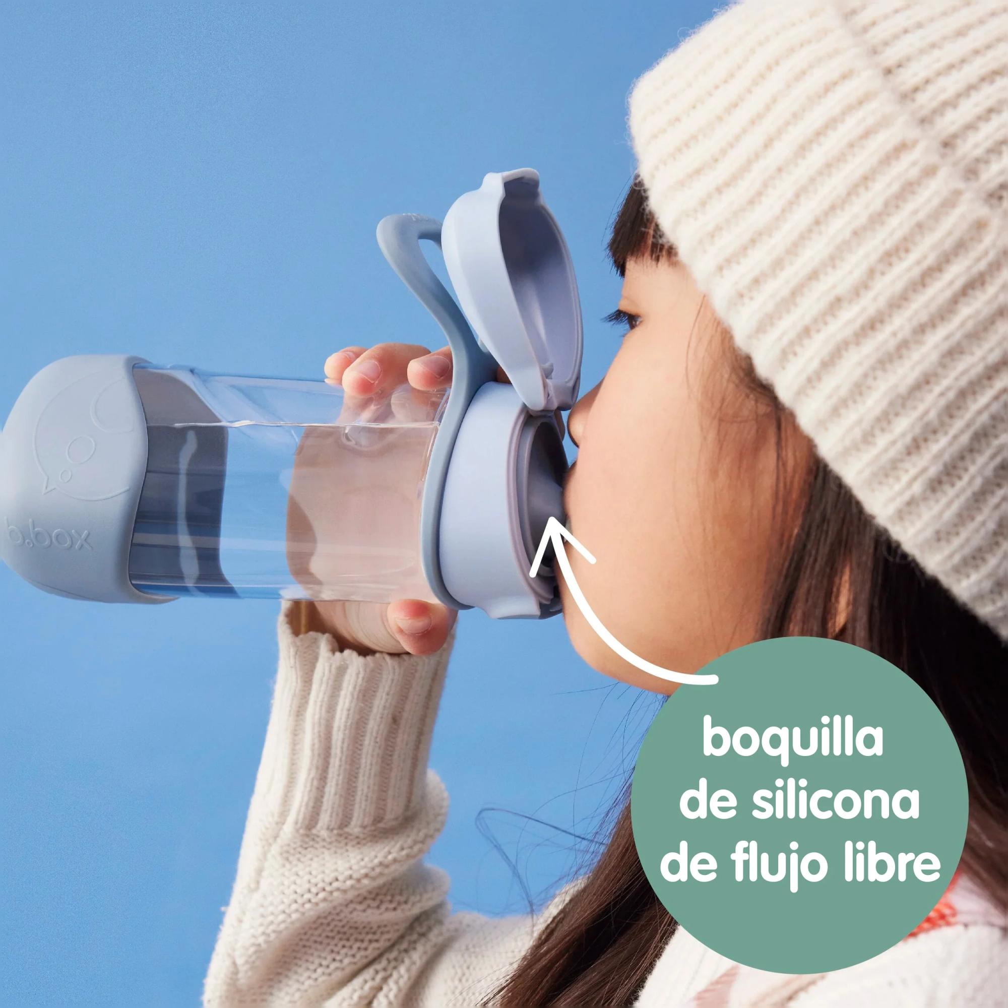 Botella tritán B.Box con boquilla silicona y asa 450ml Rosa claro · El ...