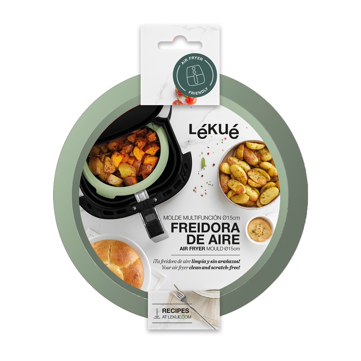 Molde para freidora de aire Lékué Verde 15 cm · El Corte Inglés