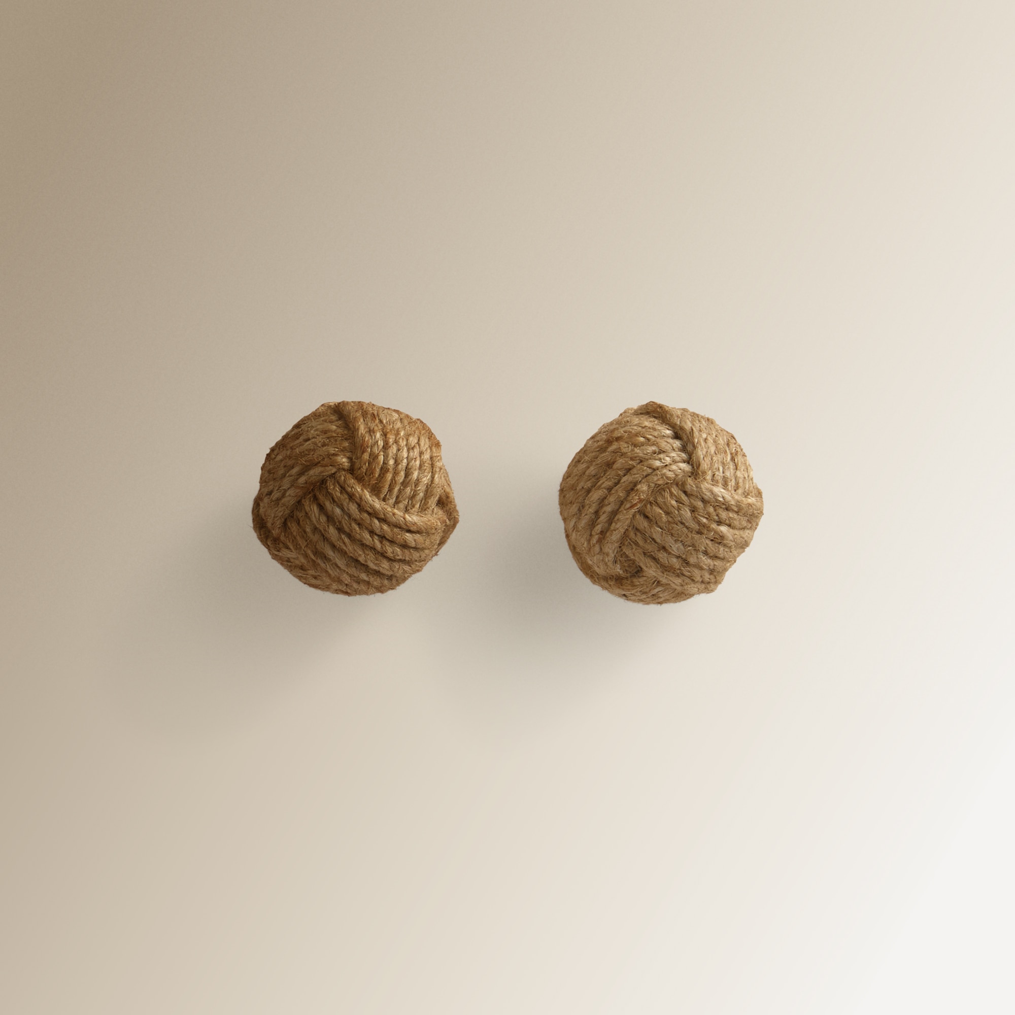 Set de 2 tiradores con forma de cuerda Wood El Corte Inglés Camel · El ...