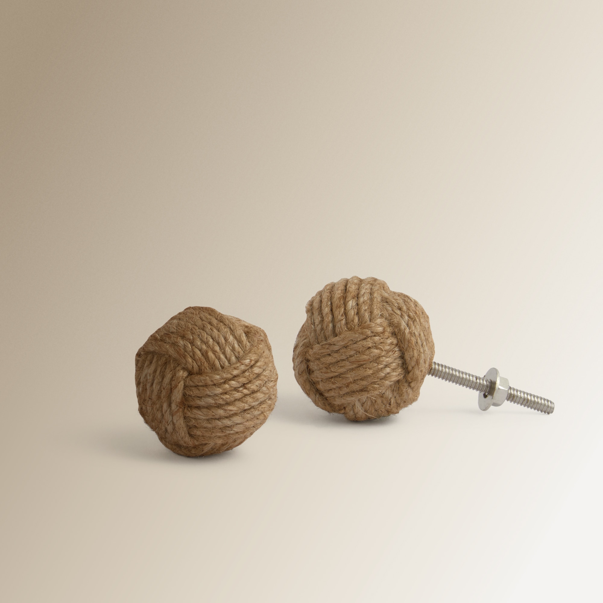 Set de 2 tiradores con forma de cuerda Wood El Corte Inglés Camel · El ...