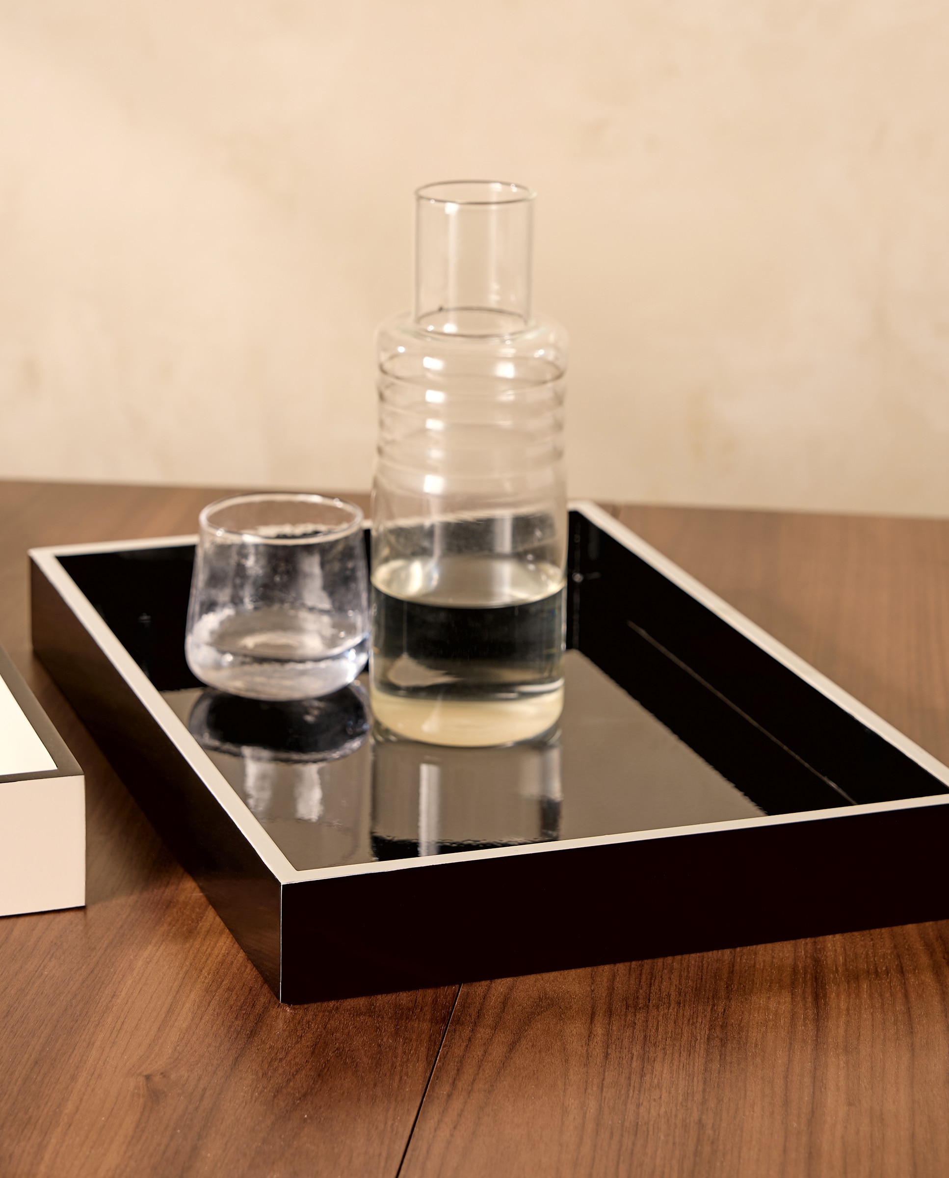 Bandeja decorativa Laca Negro 30 x 45 cm · El Corte Inglés