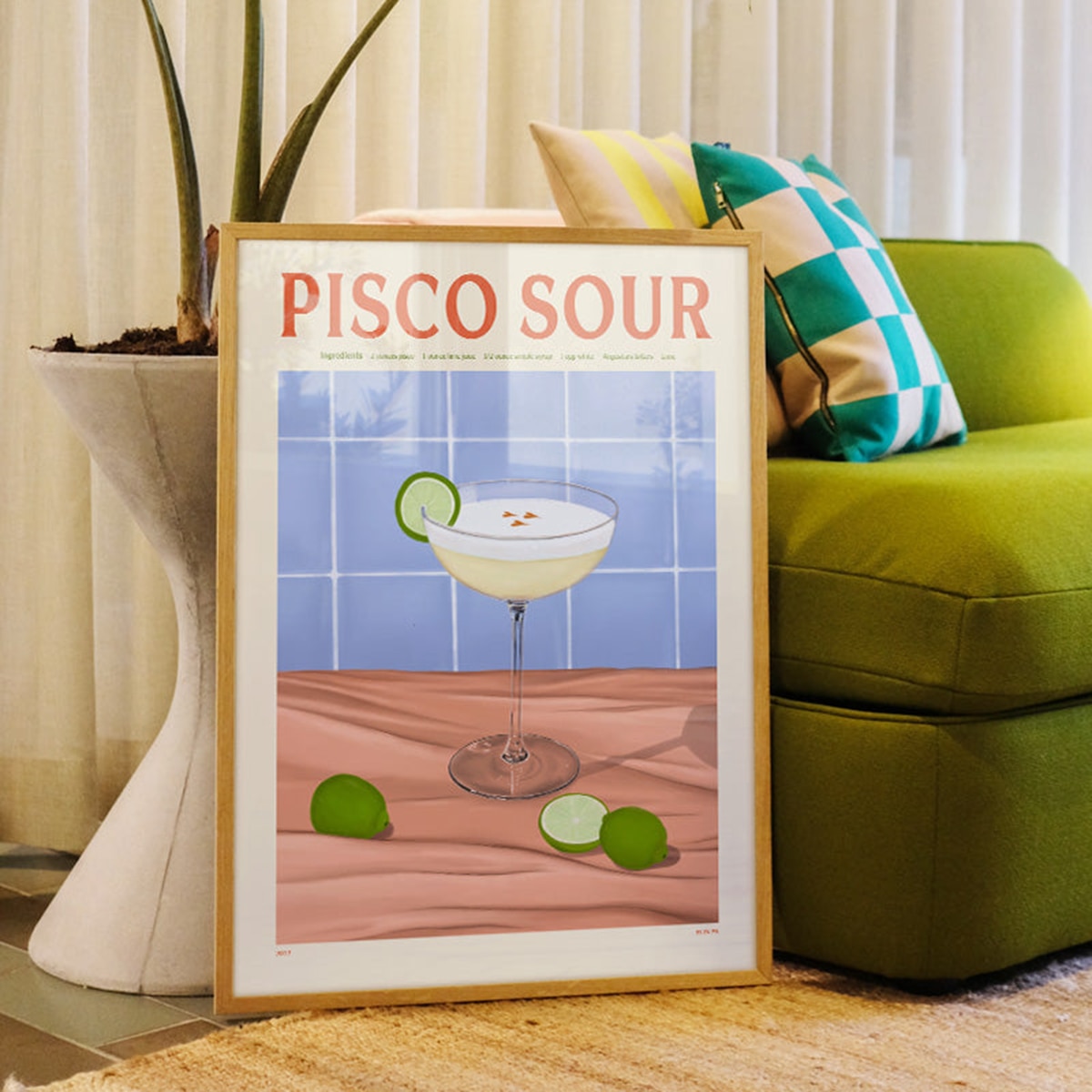 Lámina Elin PK Pisco Sour PSTR Studio Multicolor · El Corte Inglés