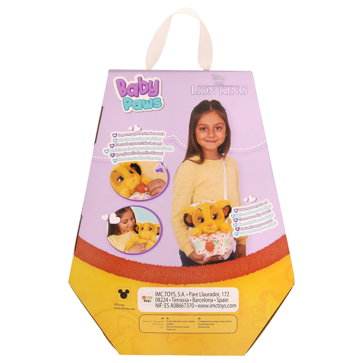 Peluche interactivo Simba Disney Baby Paws · Baby Paws · El Corte Inglés