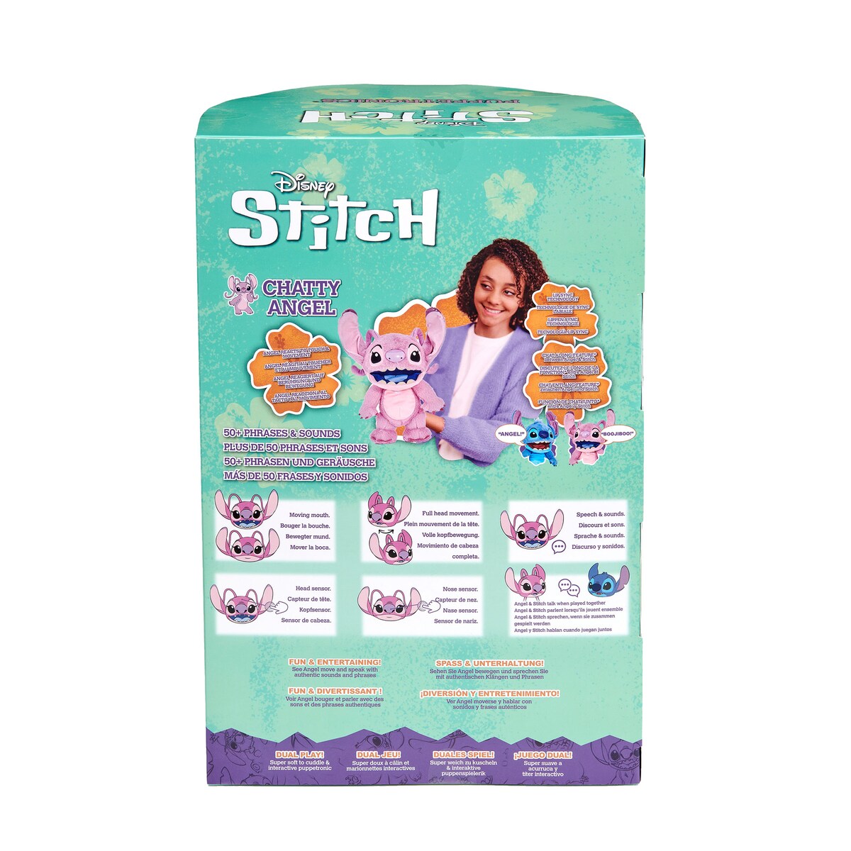 Peluche interactivo Real FX Chatty Angel Stitch Famosa · Famosa · El ...