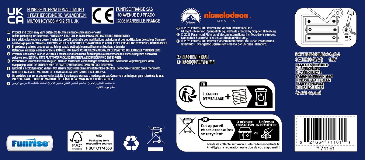 Peluche interactivo Bob Rockero "Goofy Goober" Bob Esponja Funrise ...