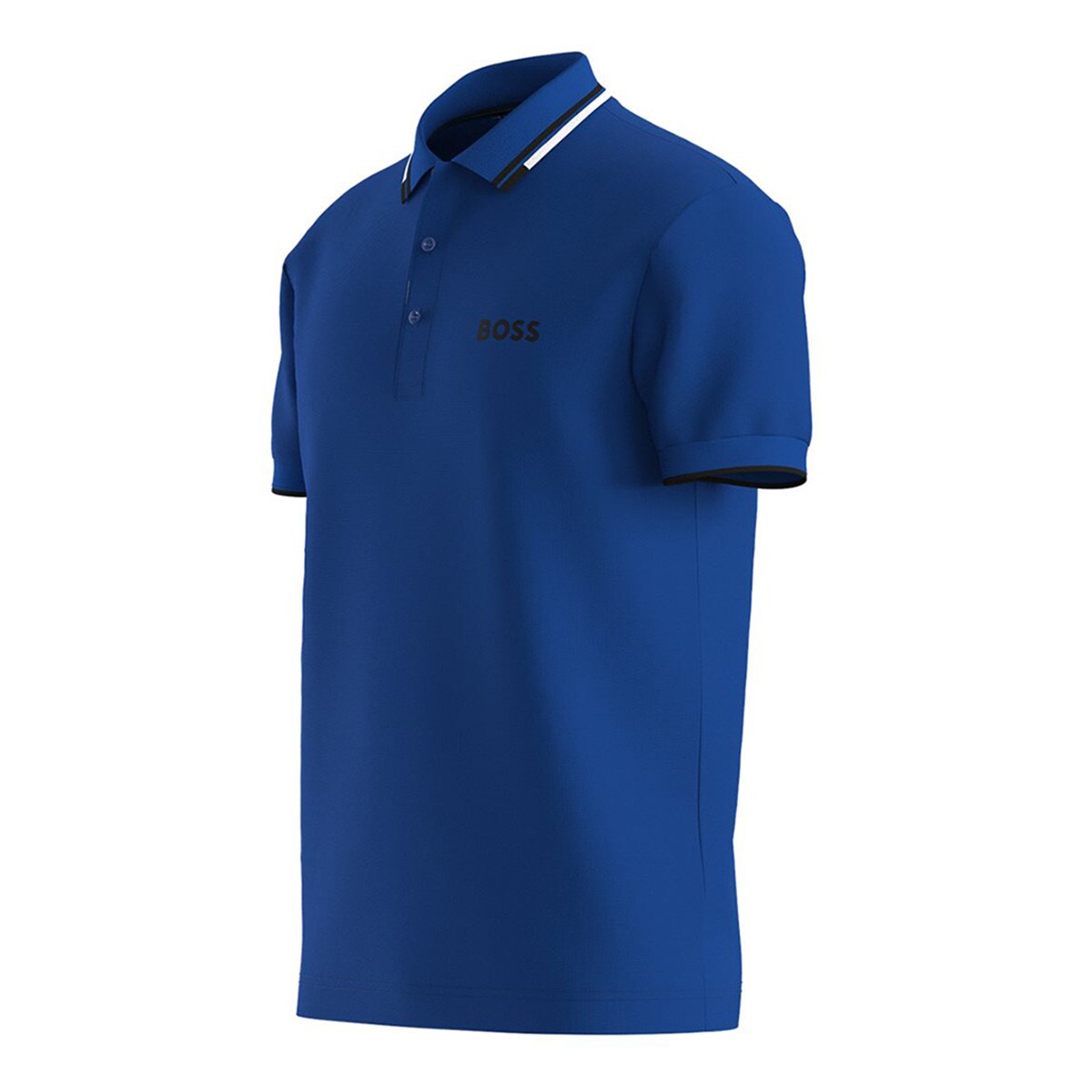 Polo de Homem Técnico de Três Botões e Manga Curta Boss Blanco · El ...