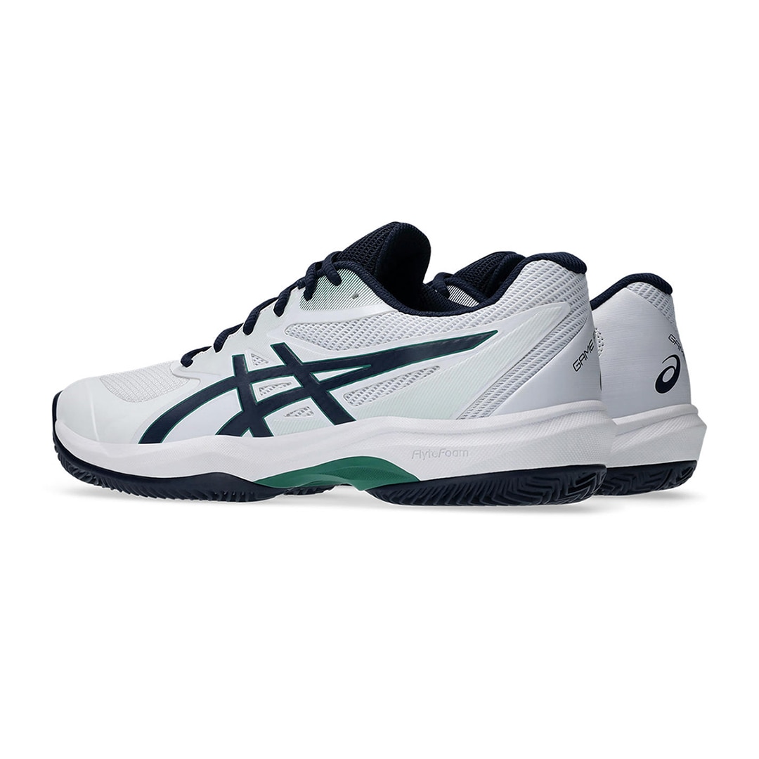 Zapatillas de tenis de hombre GAME FF CLAY/OC Asics Blanco / Azul · El ...