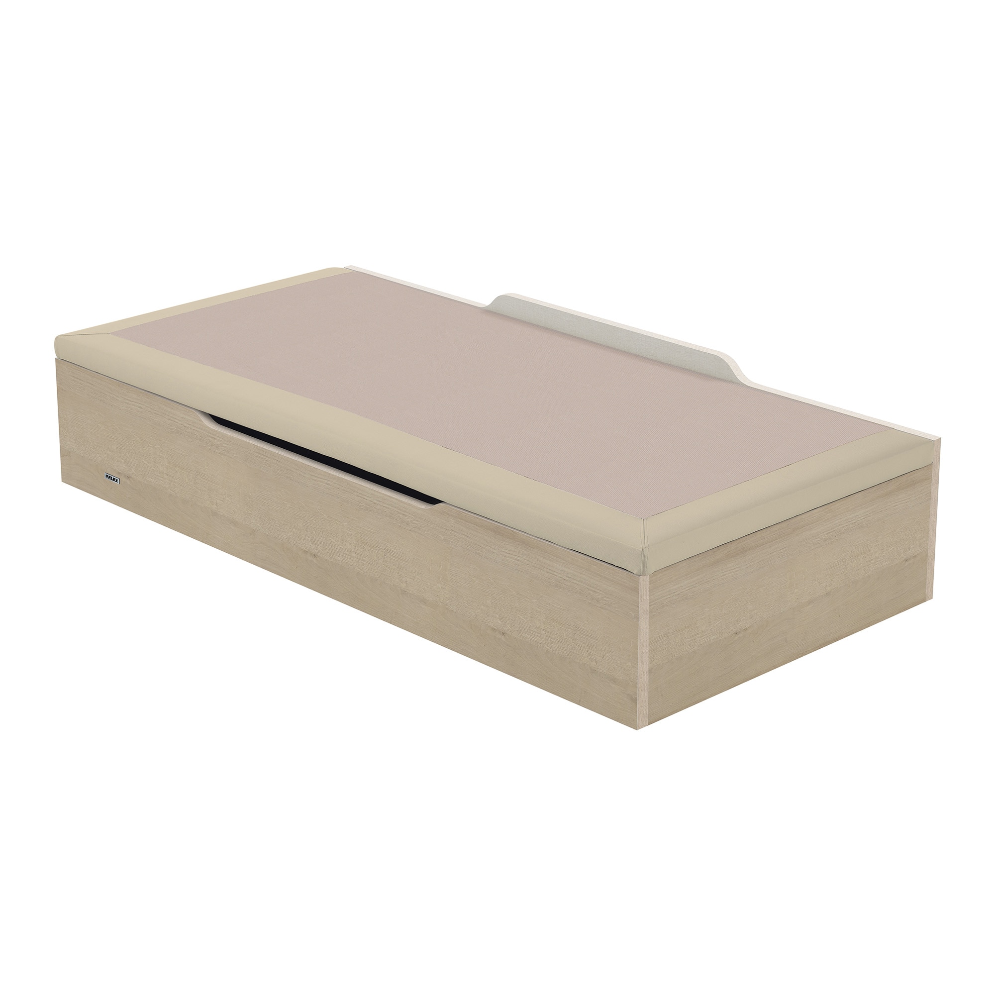 Canapé juvenil de madera apertura lateral ECI Lateral Flex Natural Cama ...