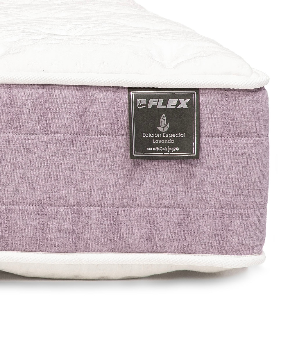 Colchón de muelles ensacados Lavanda Pocket Flex Blanco Cama 135 x 200 ...