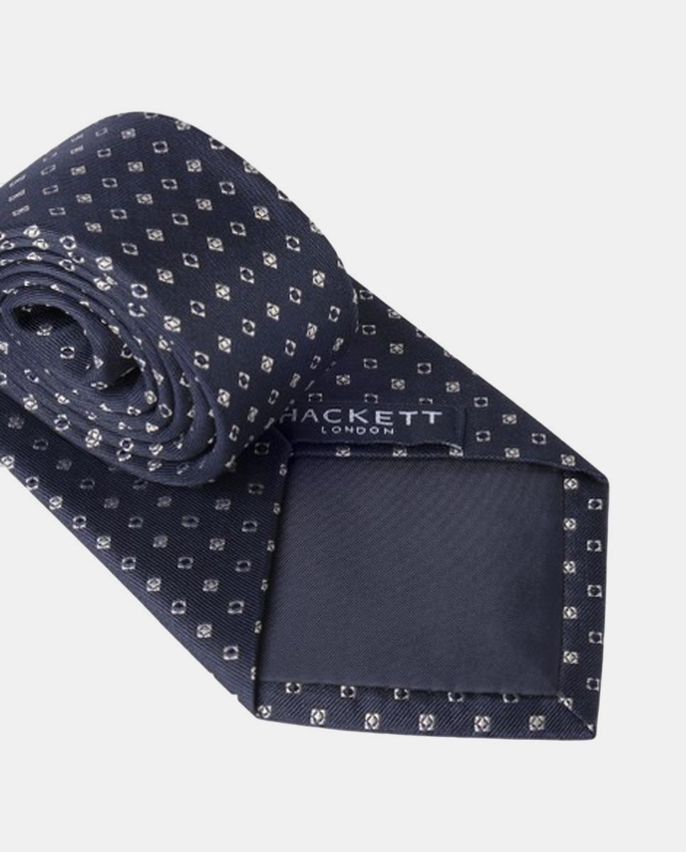 Corbata de hombre con mini lunares. Azul · El Corte Inglés
