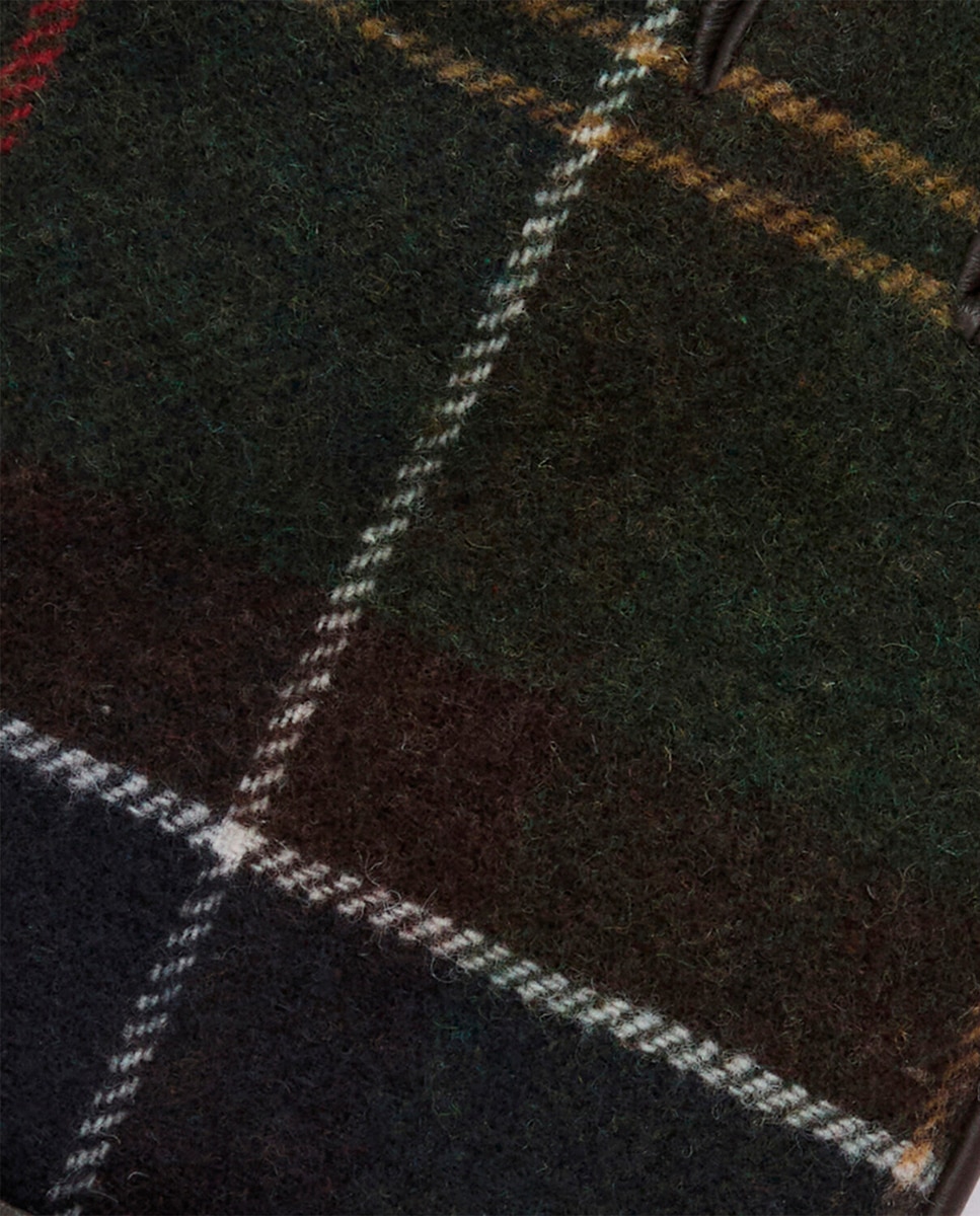 Guantes de hombre combinado tartán Verde · El Corte Inglés