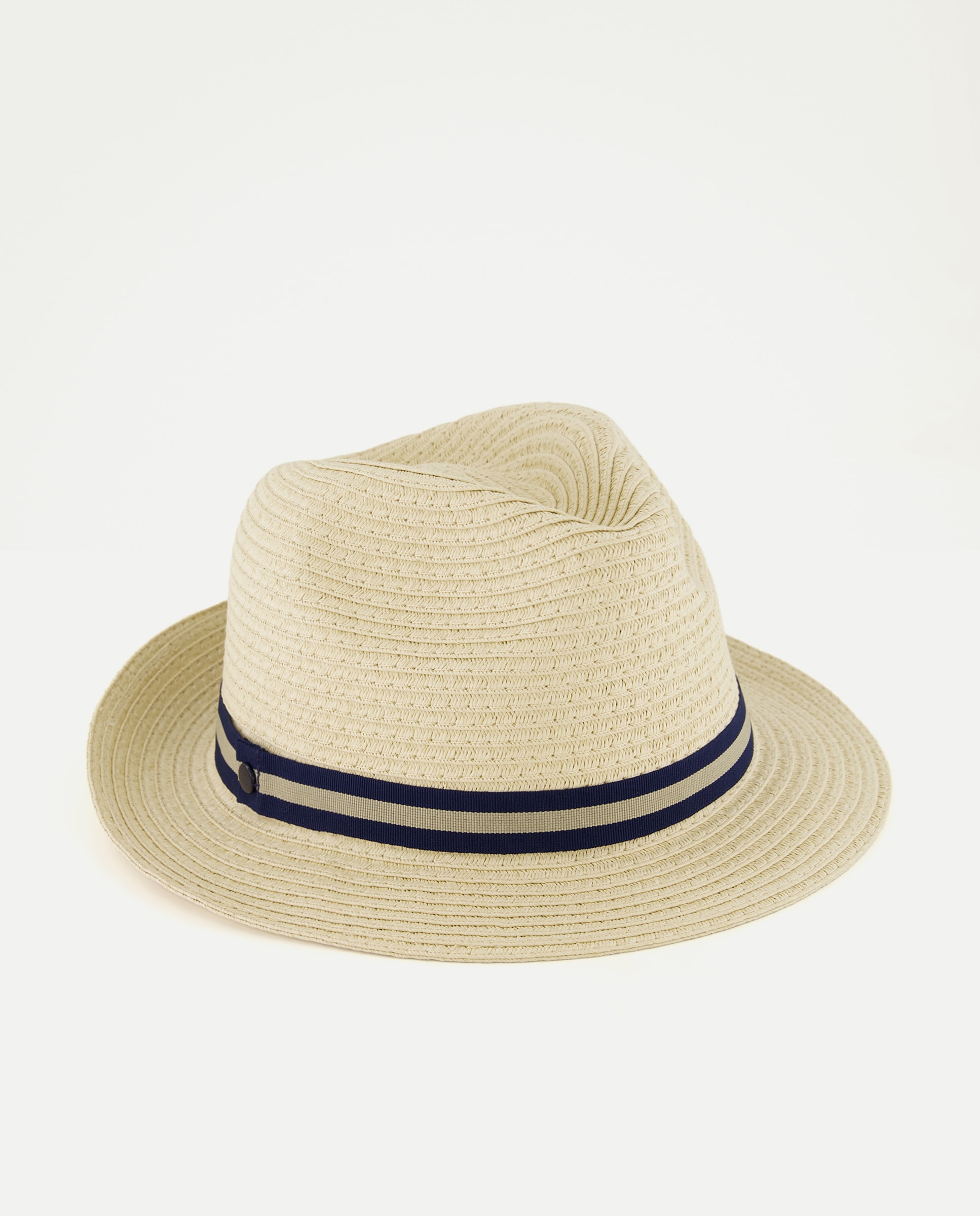 Sombrero de papel plegable con cinta bicolor Beige Dustin · El Corte Inglés