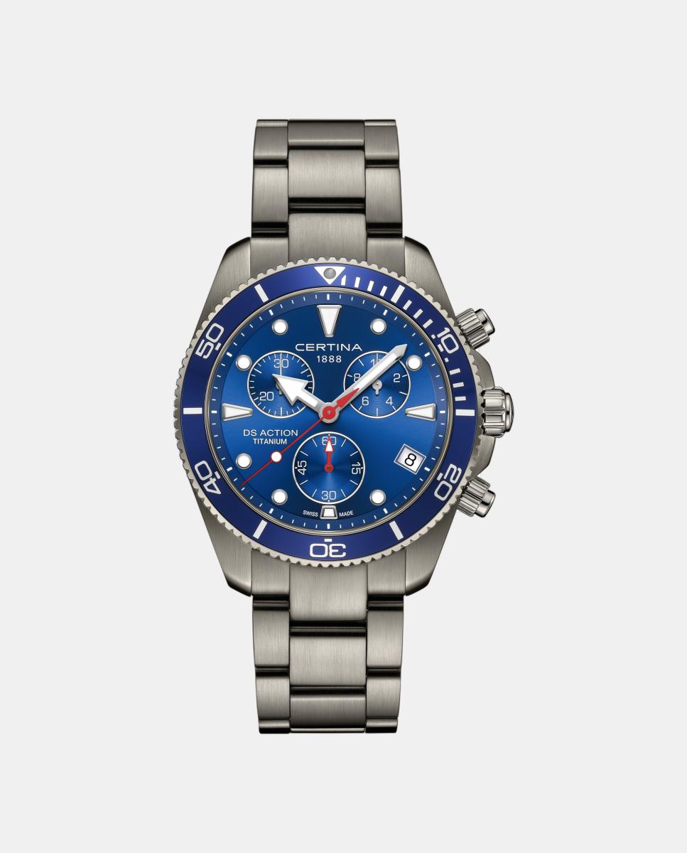 Reloj de hombre DS Action C0484174404100 cronógrafo de titanio Azul ...