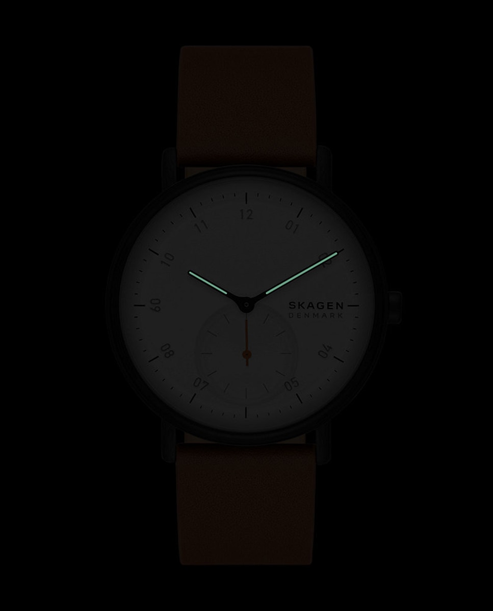 Reloj de Hombre SKW6889 de piel marrón Blanco Skagen · El Corte Inglés