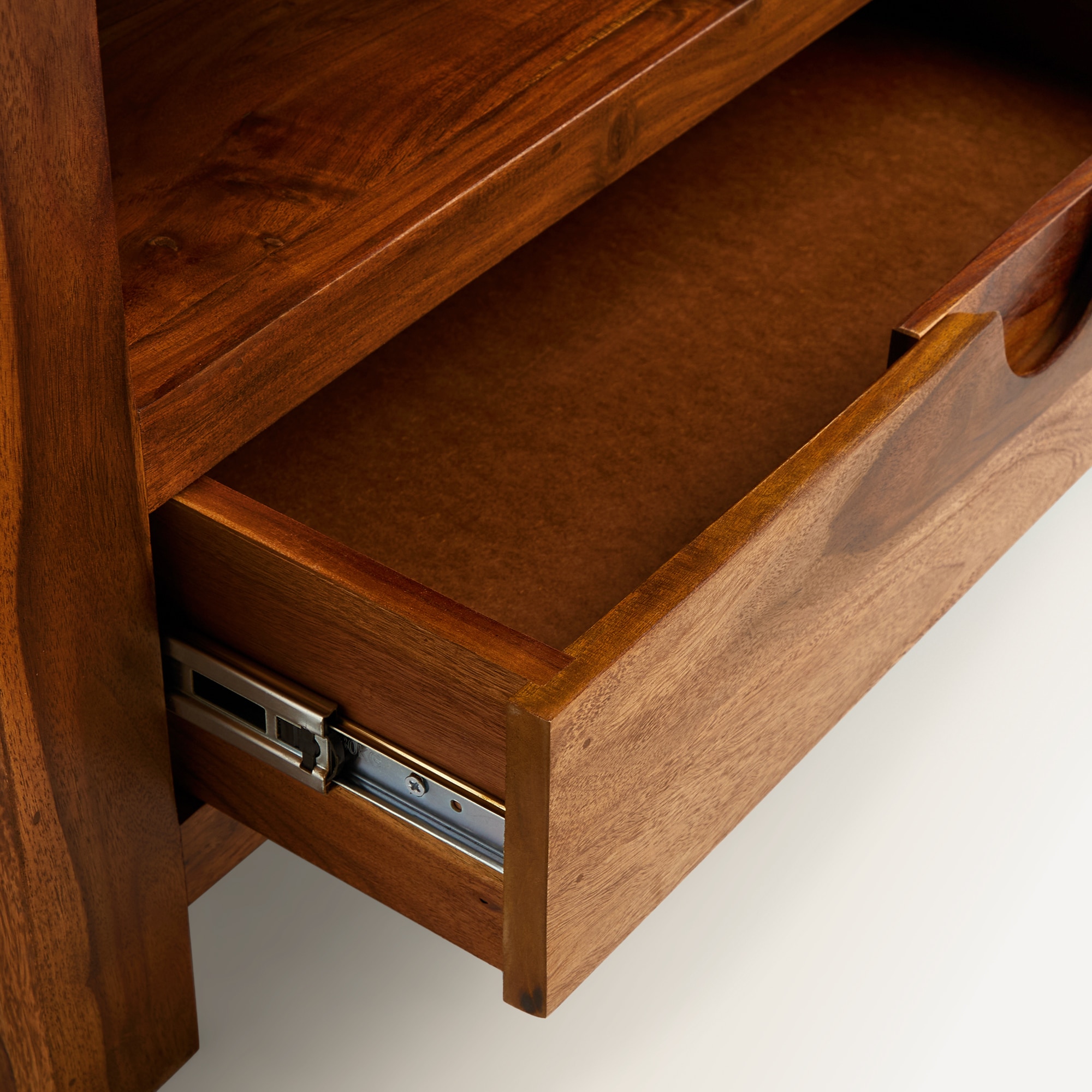 Mueble de TV de madera de palisandro con 2 cajones Bombay El Corte ...