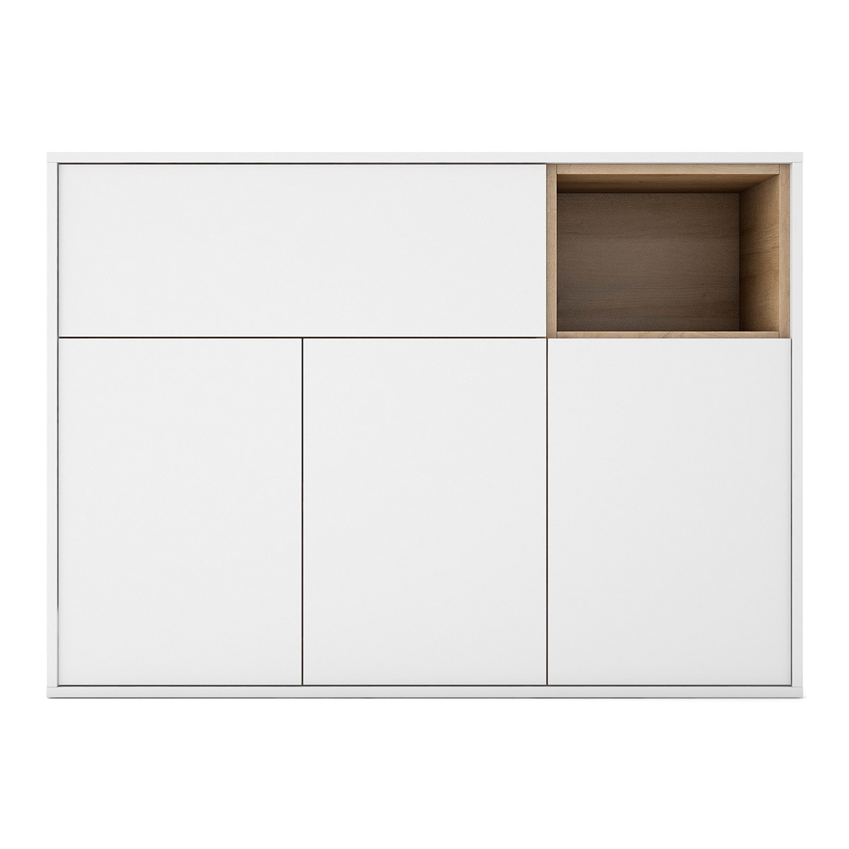 Aparador 135 cm Home El Corte Inglés Blanco / Canela · El Corte Inglés