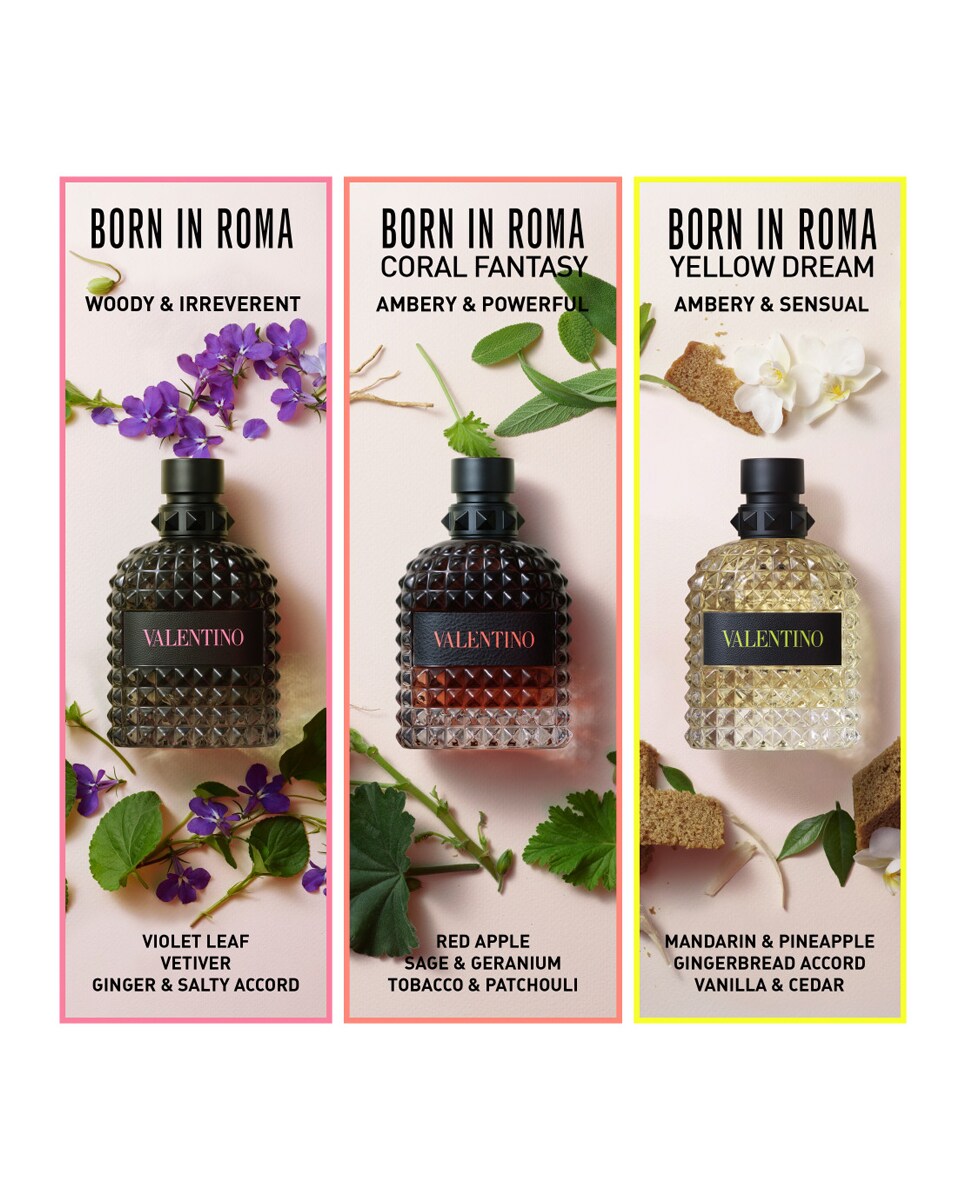 Eau De Toilette Born in Roma Uomo Coral Fantasy 100 ml Valentino ...