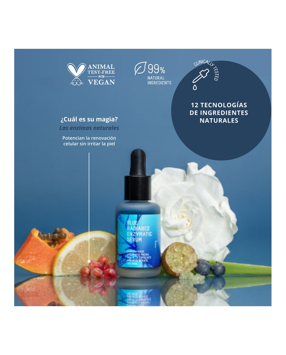 Sérum exfoliante Blue Radiance Enzymatic Serum 30 ml Freshly Cosmetics ...