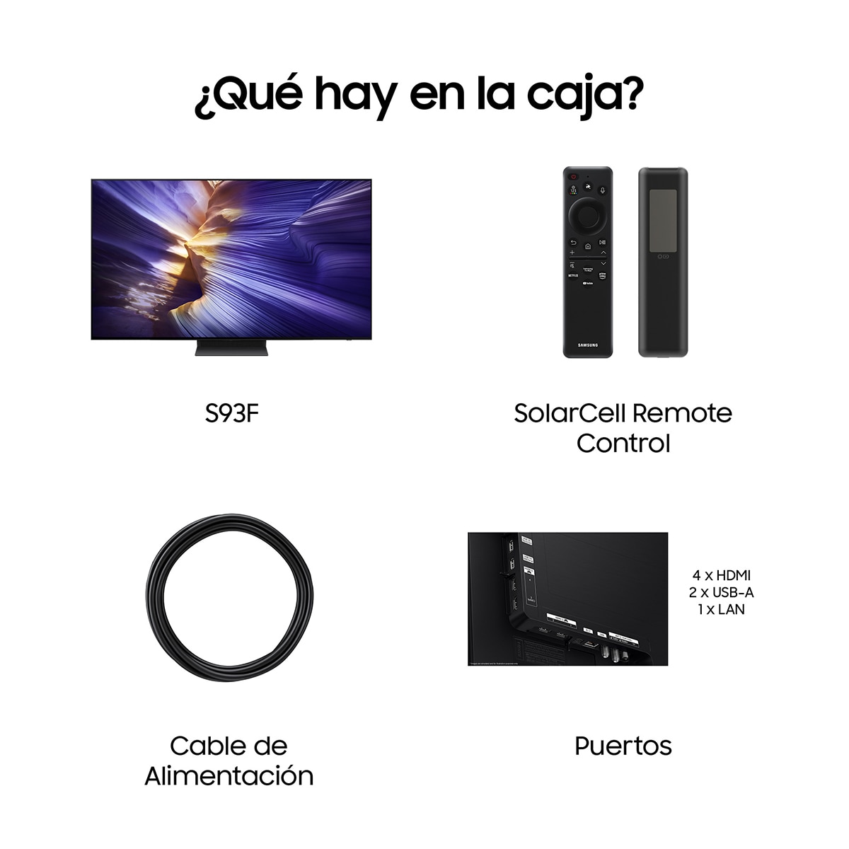 TV OLED 209cm (83") Samsung TQ83S93FAEXXC 4K Vision AI PANTONE Smart TV ...