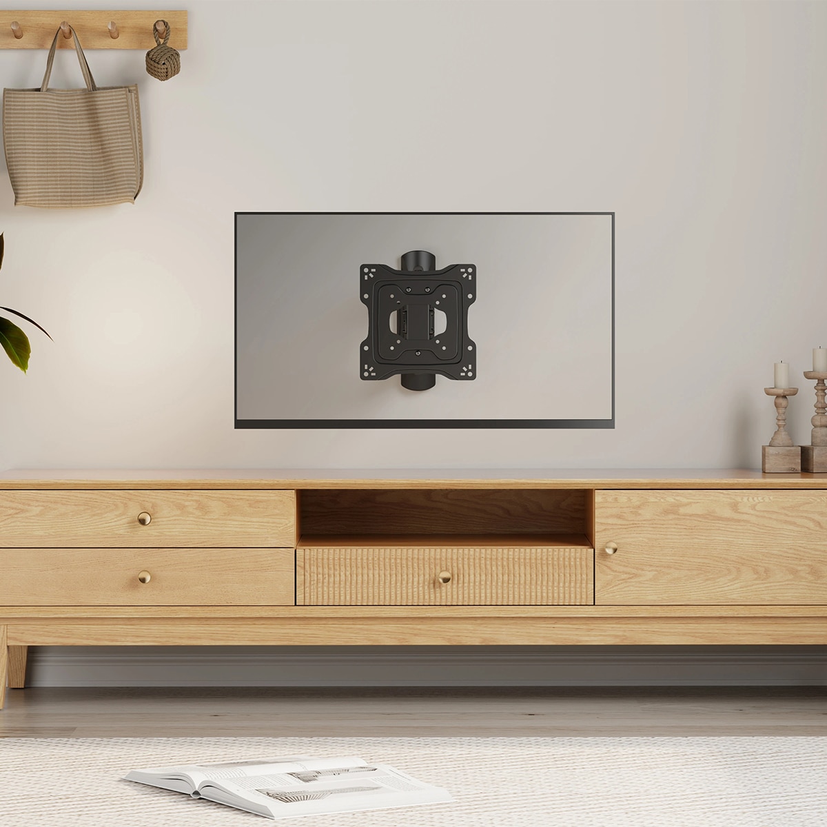 Soporte de TV orientable de pared FONESTAR MOV-322PR para TVs de 13" a ...