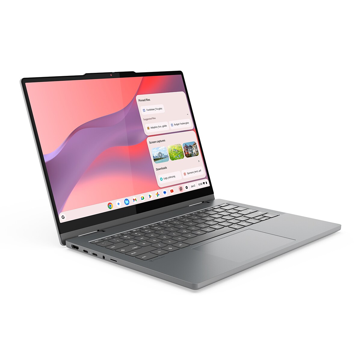 Convertible 2 en 1 Lenovo Chromebook Plus 14ITN10, Intel Core 3-N355 ...