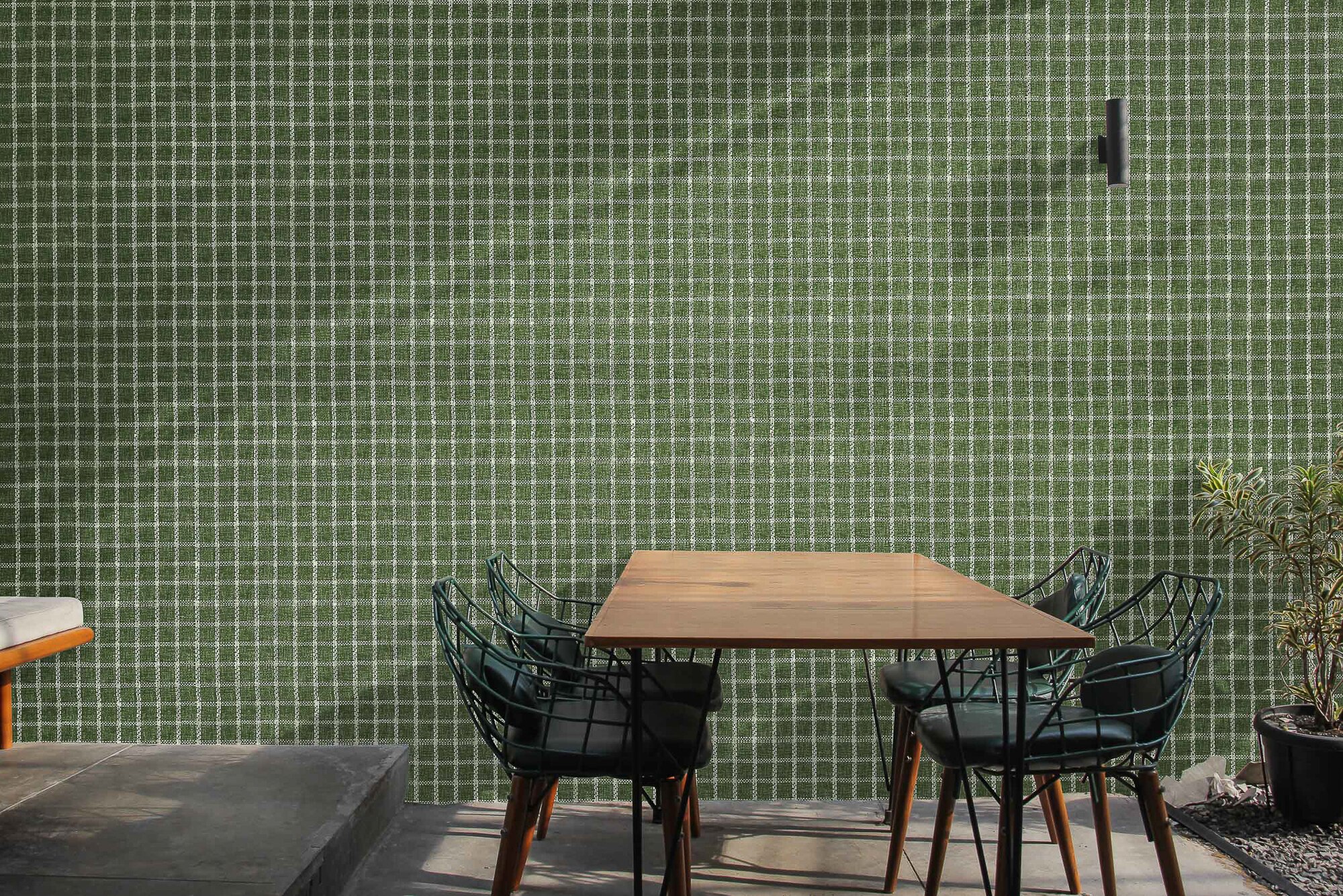 Papel pintado Cuadros Raffias+ Coordonné Verde 0,5 x 10 m · El Corte Inglés