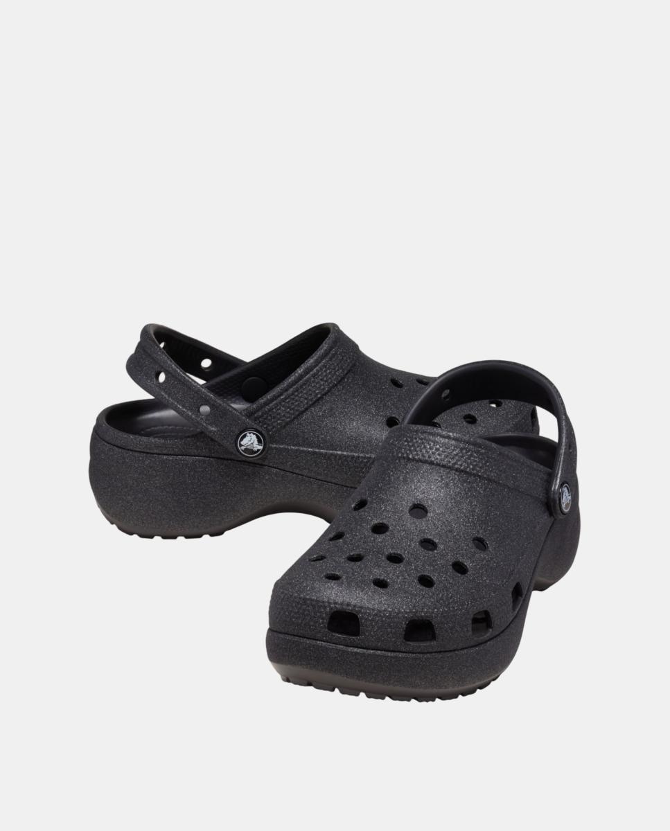 Crocs Classic Platform Glitter Clog W para mujer Negro · El Corte Inglés