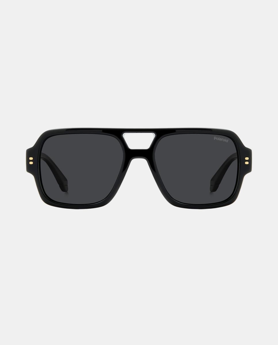 Gafa de sol de hombre rectangular en poliamida con lente polarizada ...