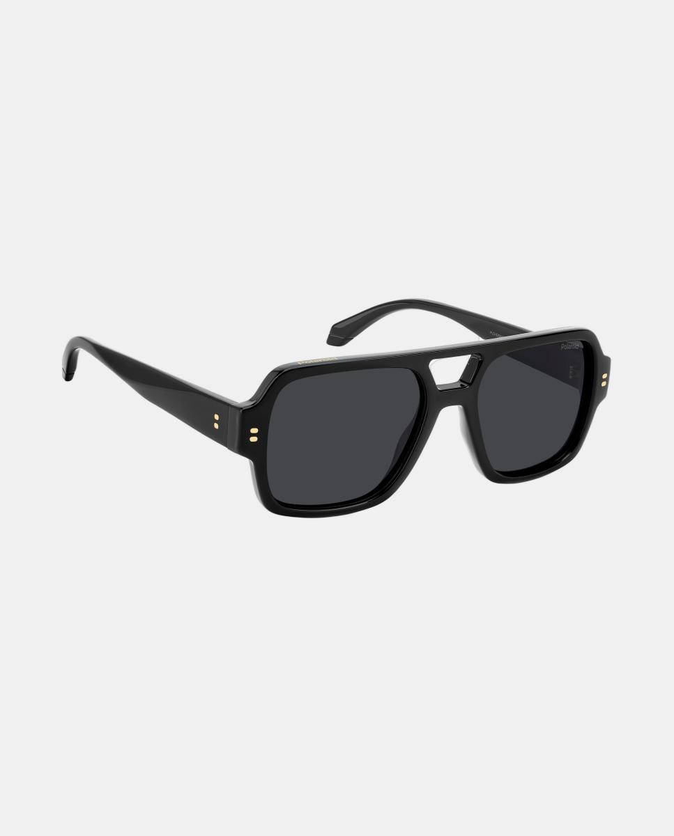 Gafa de sol de hombre rectangular en poliamida con lente polarizada ...