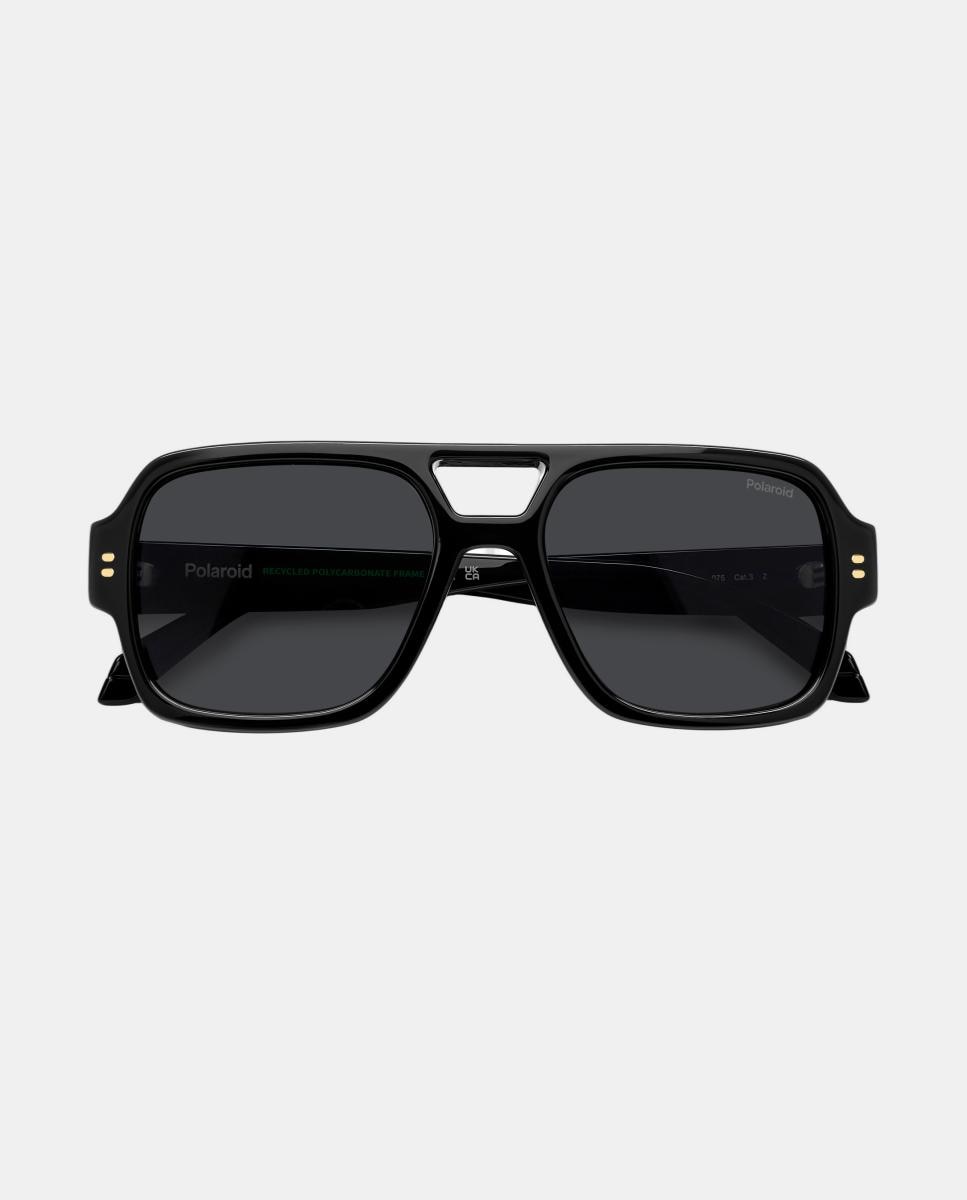 Gafa de sol de hombre rectangular en poliamida con lente polarizada ...