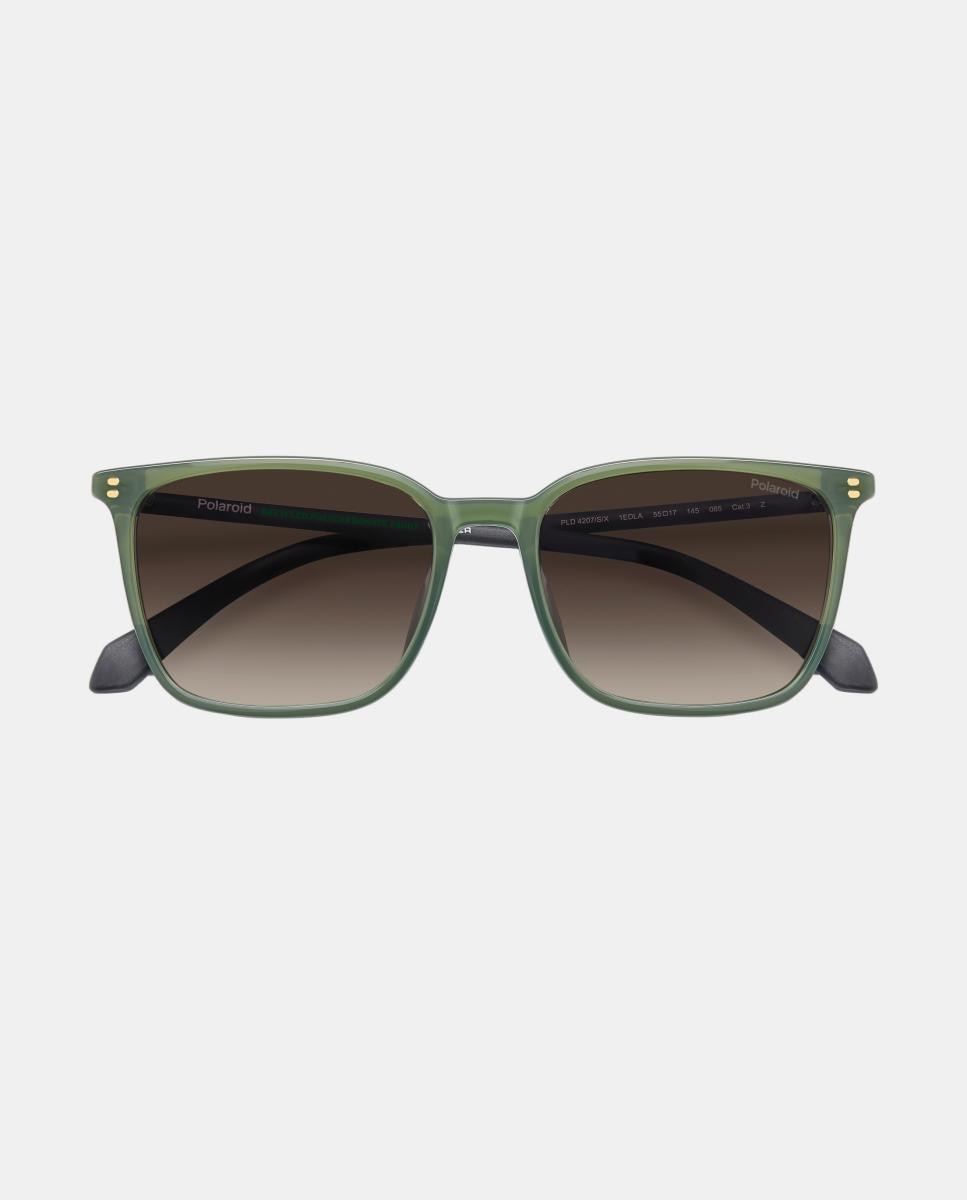 Gafa de sol de hombre rectangular en poliamida con lente polarizada ...