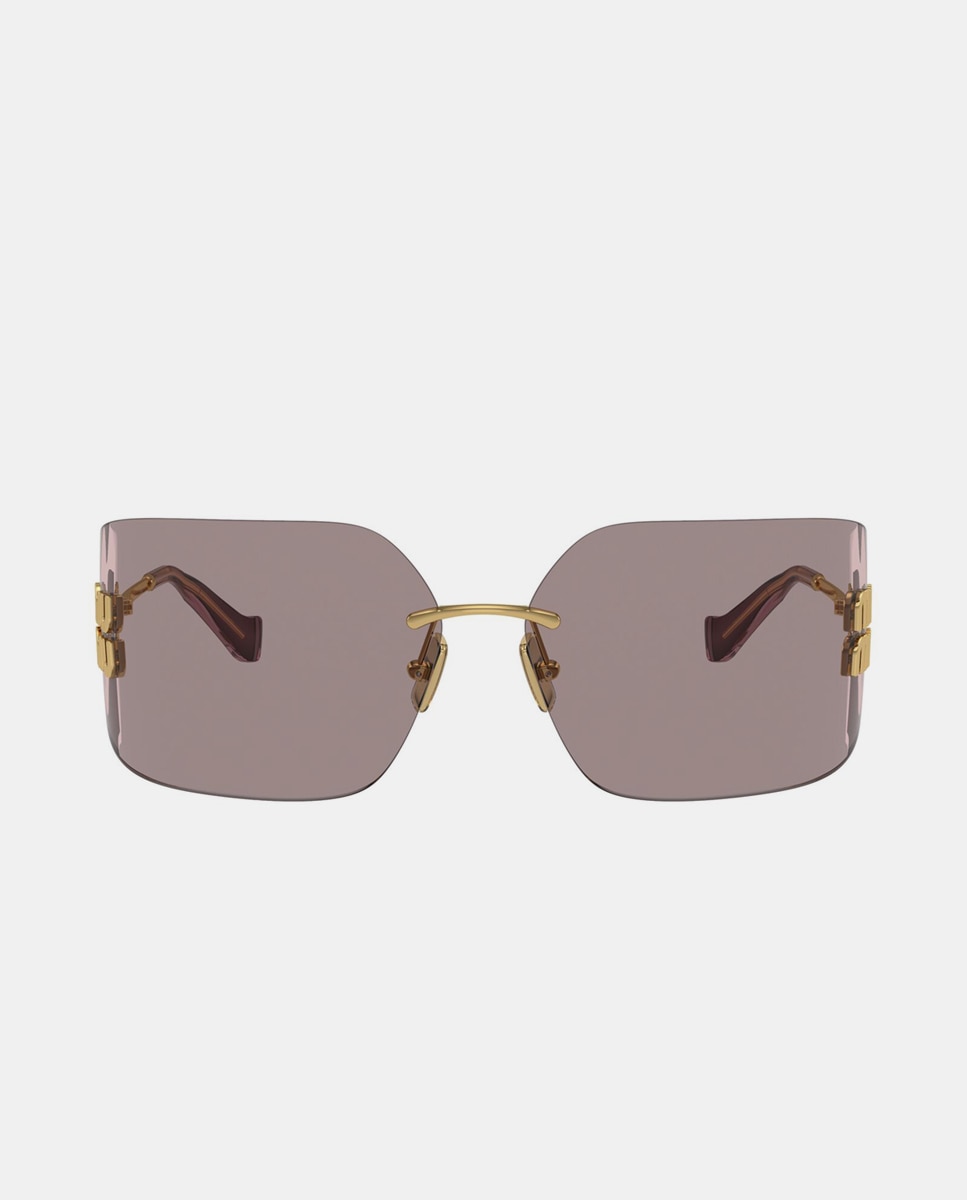 Gafas de sol MU 54YS de mujer geométrica en metal Gold Miu Miu · El ...