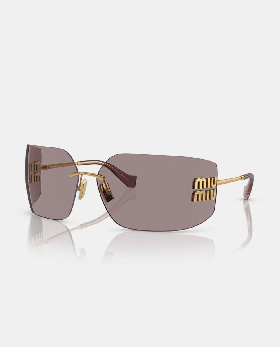 Gafas de sol MU 54YS de mujer geométrica en metal Gold Miu Miu · El ...