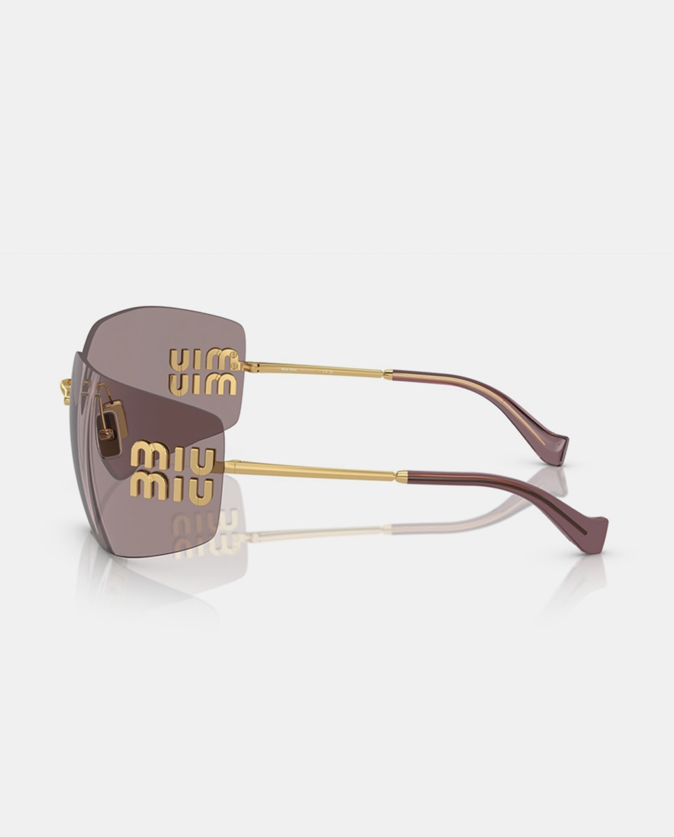 Gafas de sol MU 54YS de mujer geométrica en metal Gold Miu Miu · El ...
