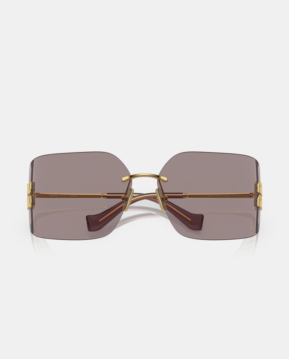 Gafas de sol MU 54YS de mujer geométrica en metal Gold Miu Miu · El ...