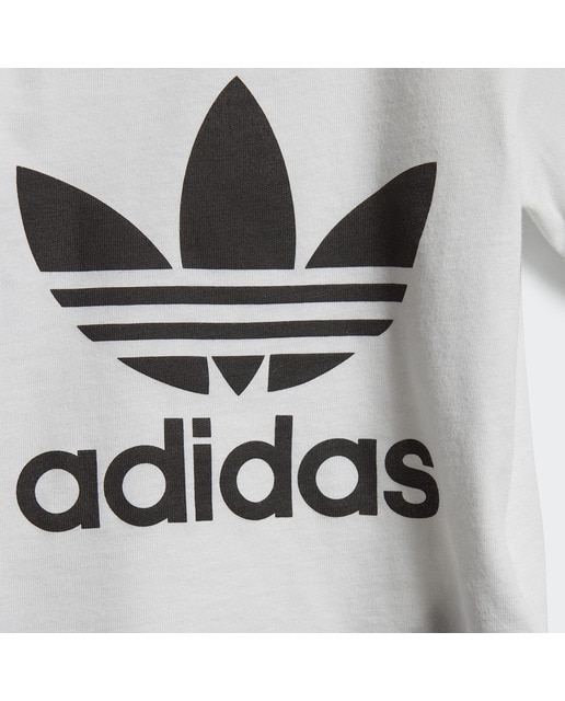 Camiseta de bebés/niños Trefoil adidas Originals Blanco / Negro · El ...
