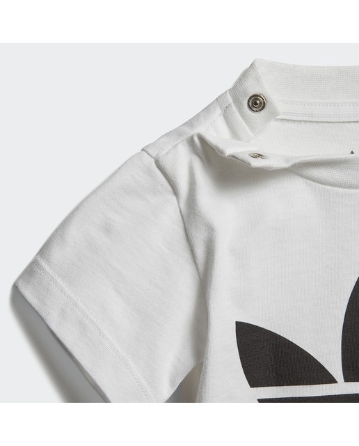 Camiseta de bebés/niños Trefoil adidas Originals Blanco / Negro · El ...