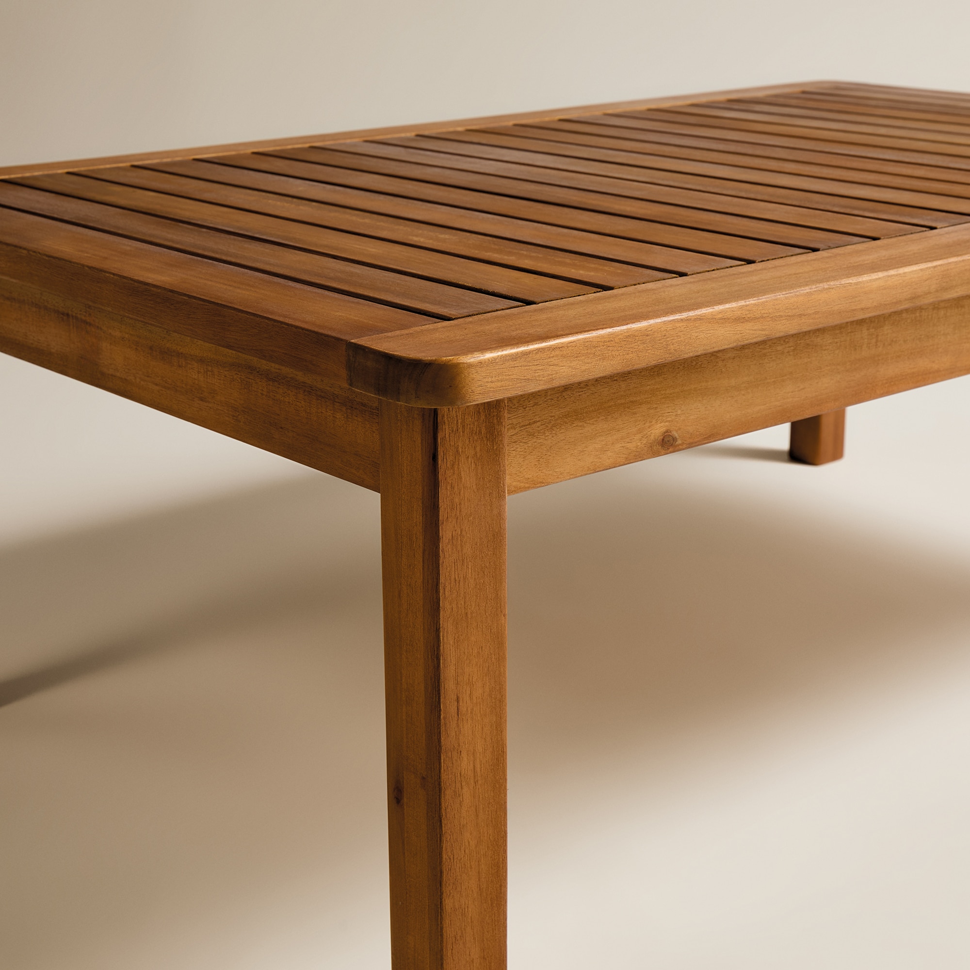 Mesa de centro de jardín de madera de acacia Baiona El Corte Inglés ...