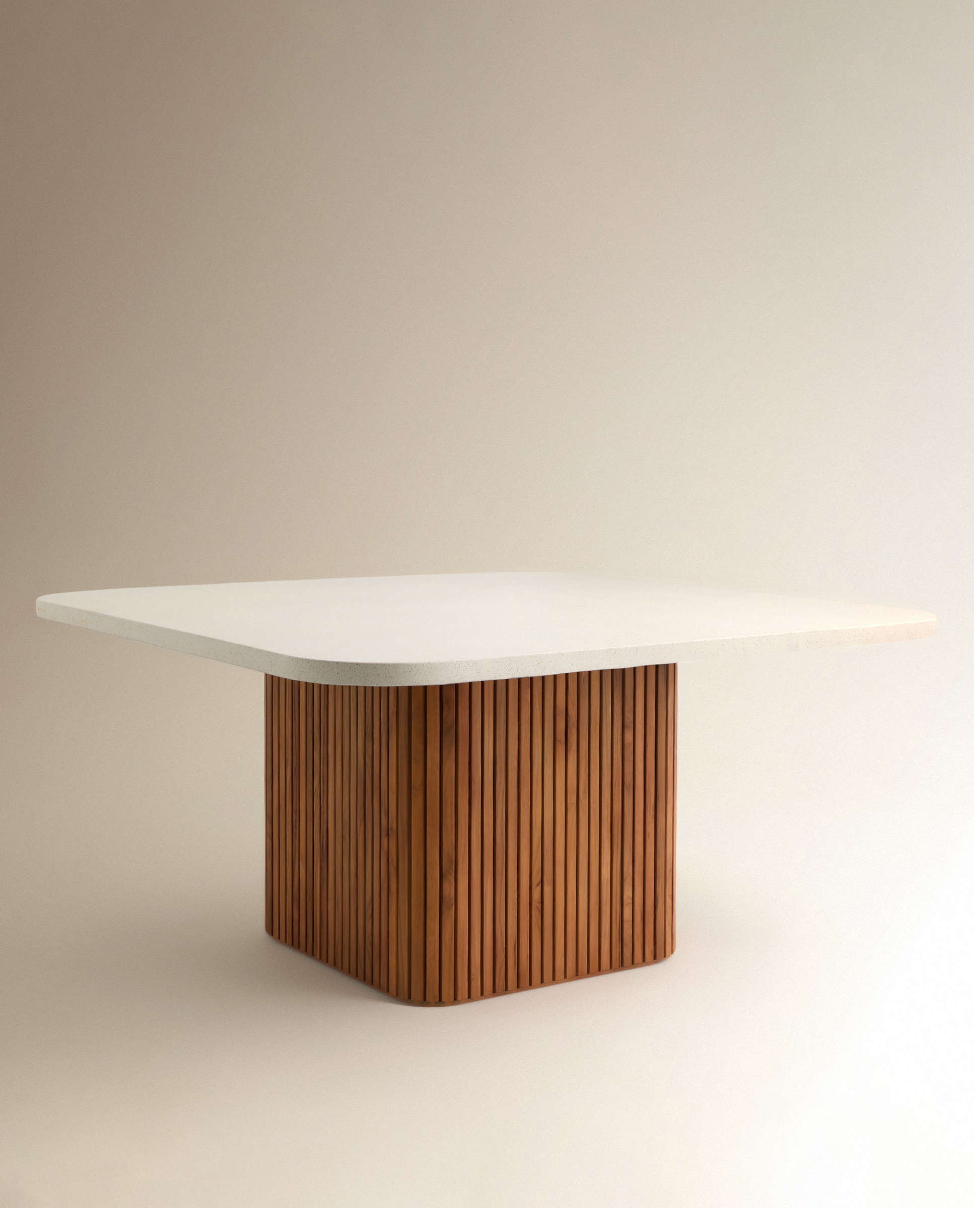 Mesa de jardín de madera de teca Trento Natural · El Corte Inglés