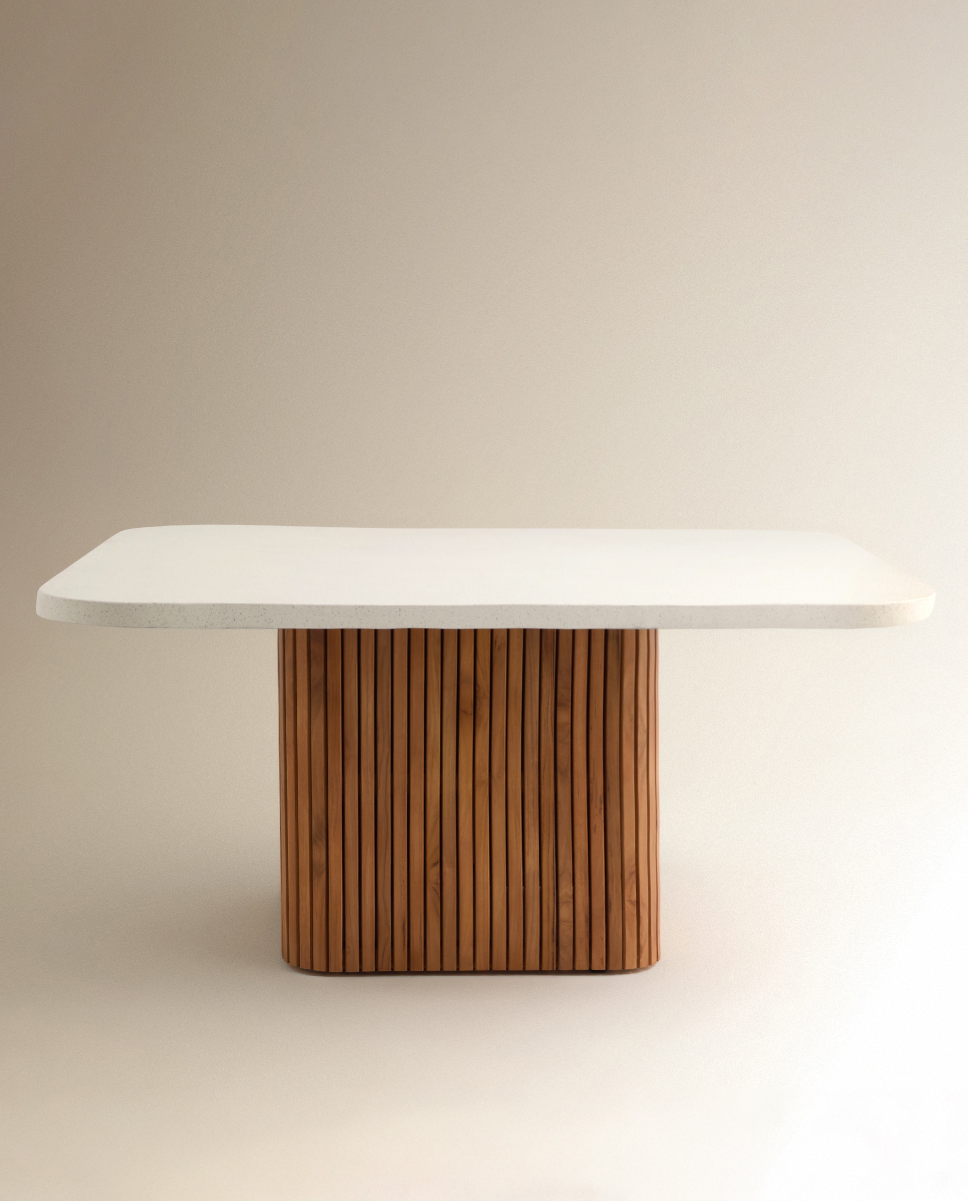 Mesa de jardín de madera de teca Trento Natural · El Corte Inglés