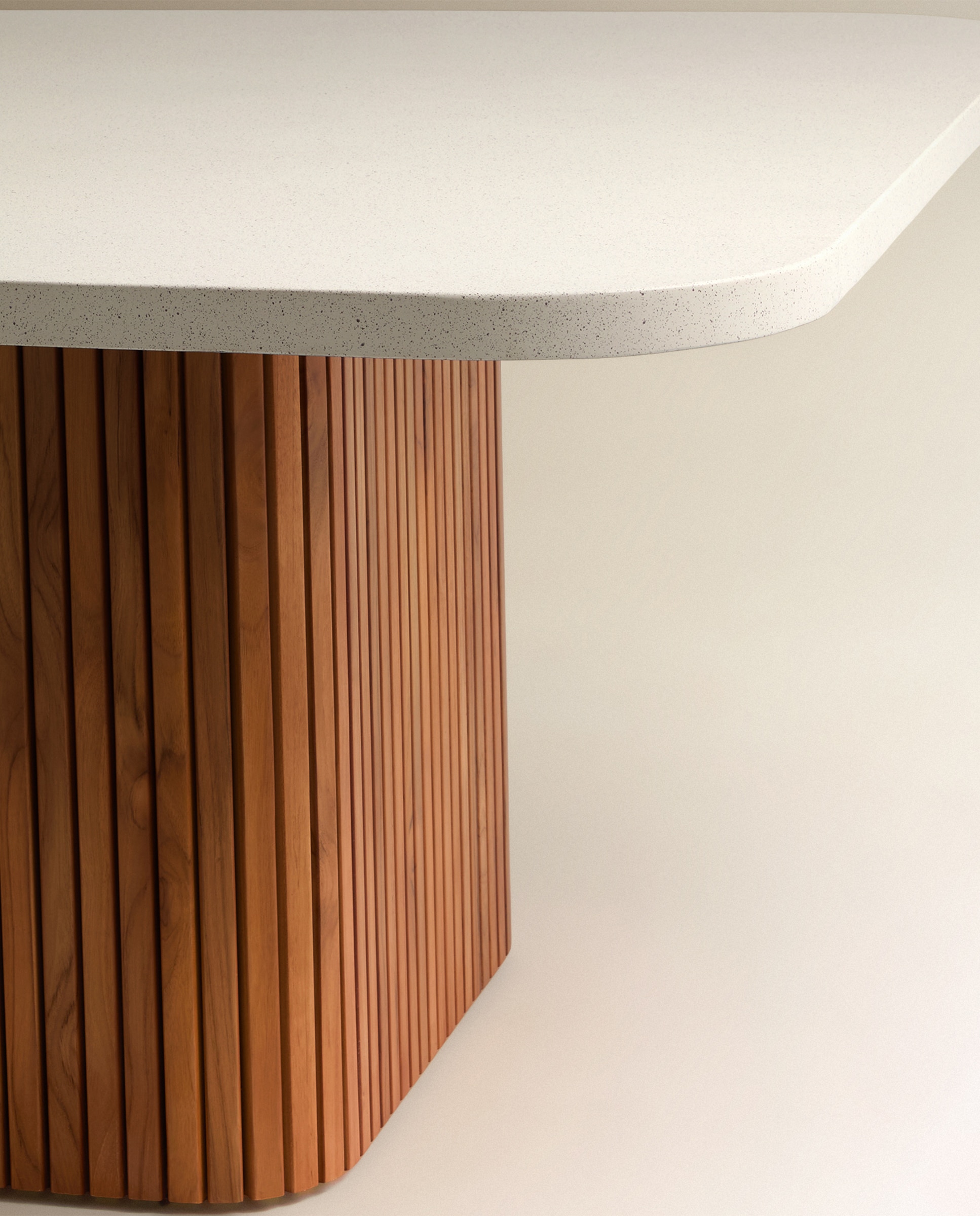 Mesa de jardín de madera de teca Trento Natural · El Corte Inglés