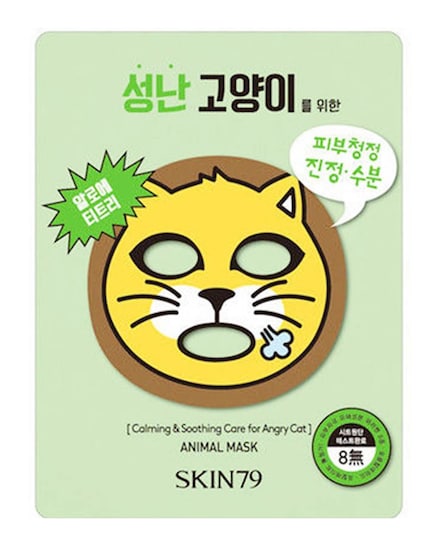 Mascarilla facial Angry Cat Calming and Soothing Animal Mask Sheet 23 ...